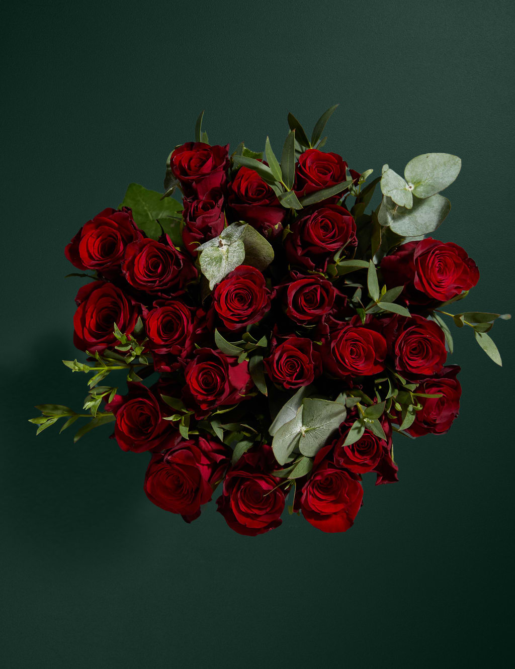 Red Rose & Eucalyptus Bouquet | M&S