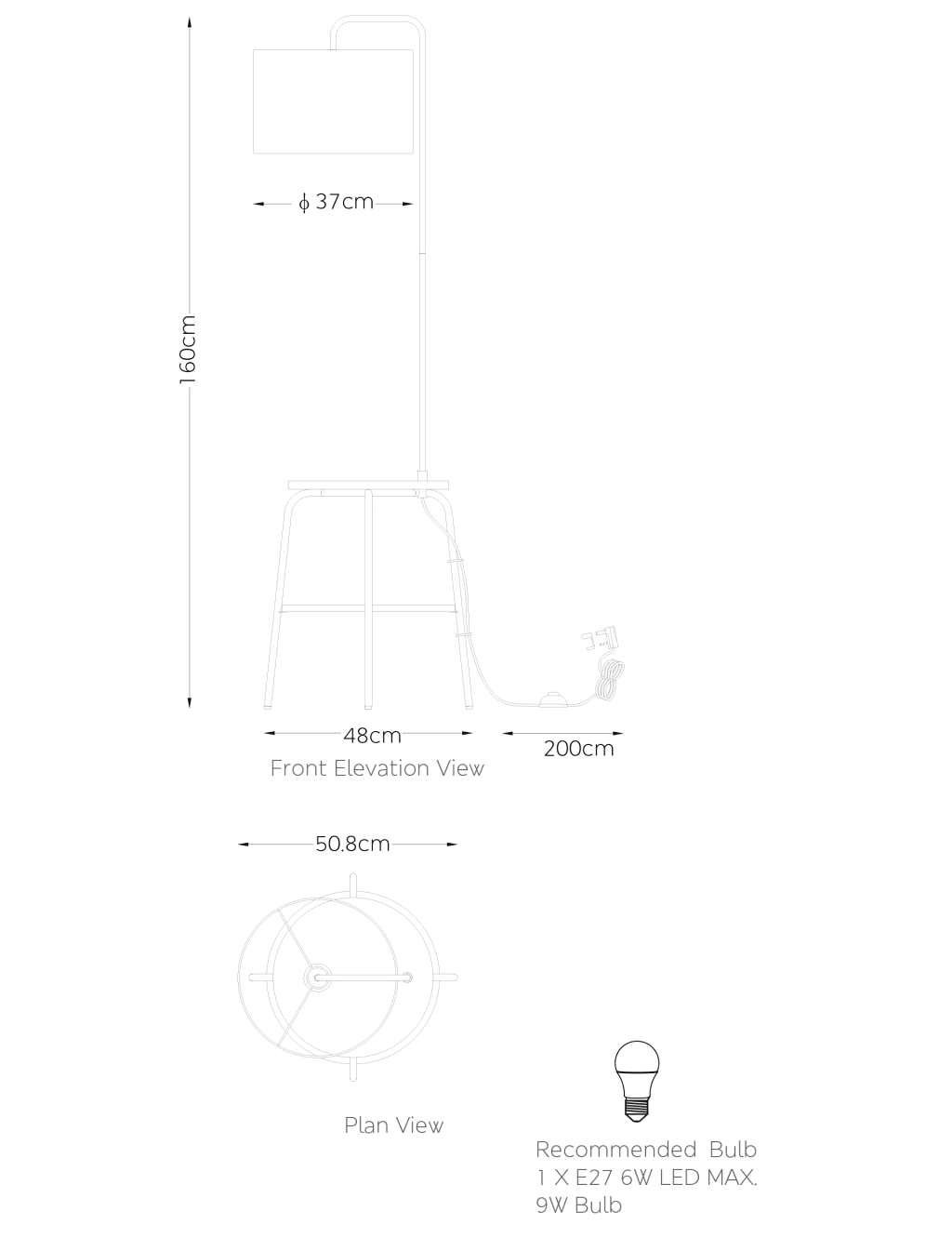 Aiden Floor Lamp | M&S Collection | M&S