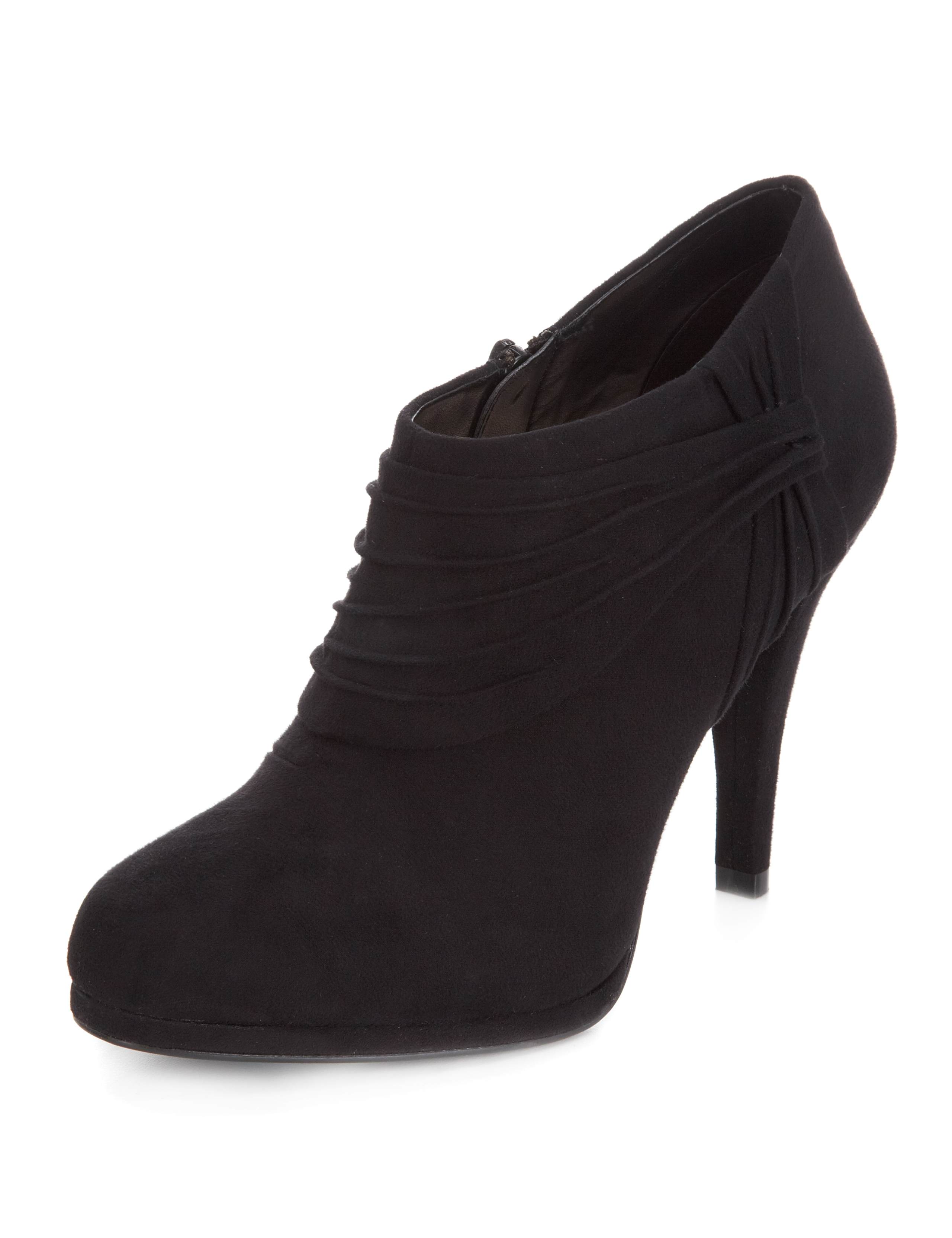 Faux Suede Ruched Platform Shoe Boots with Insolia® | M&S