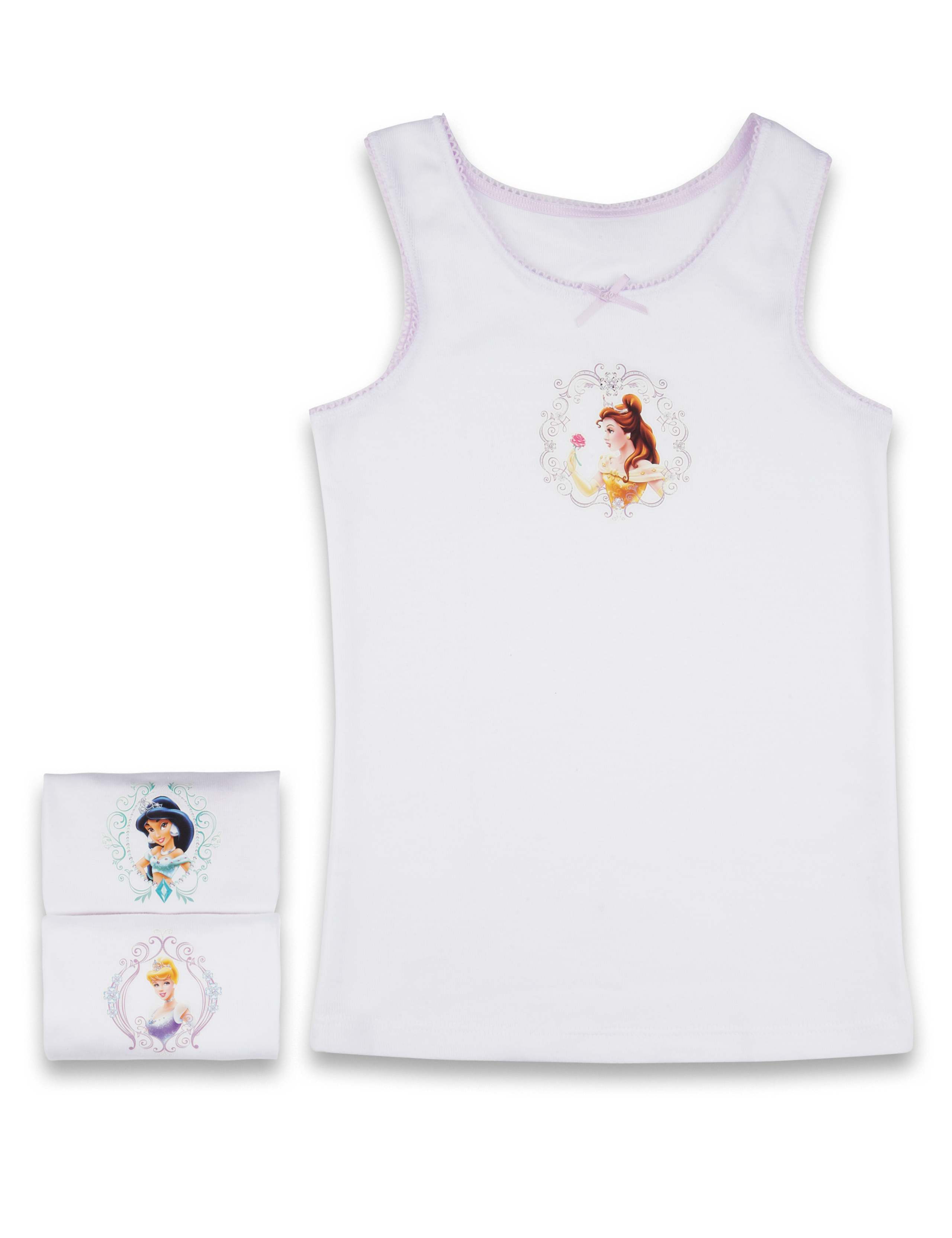 Pure Cotton Disney Princess Vests (1-7 Years) | M&S
