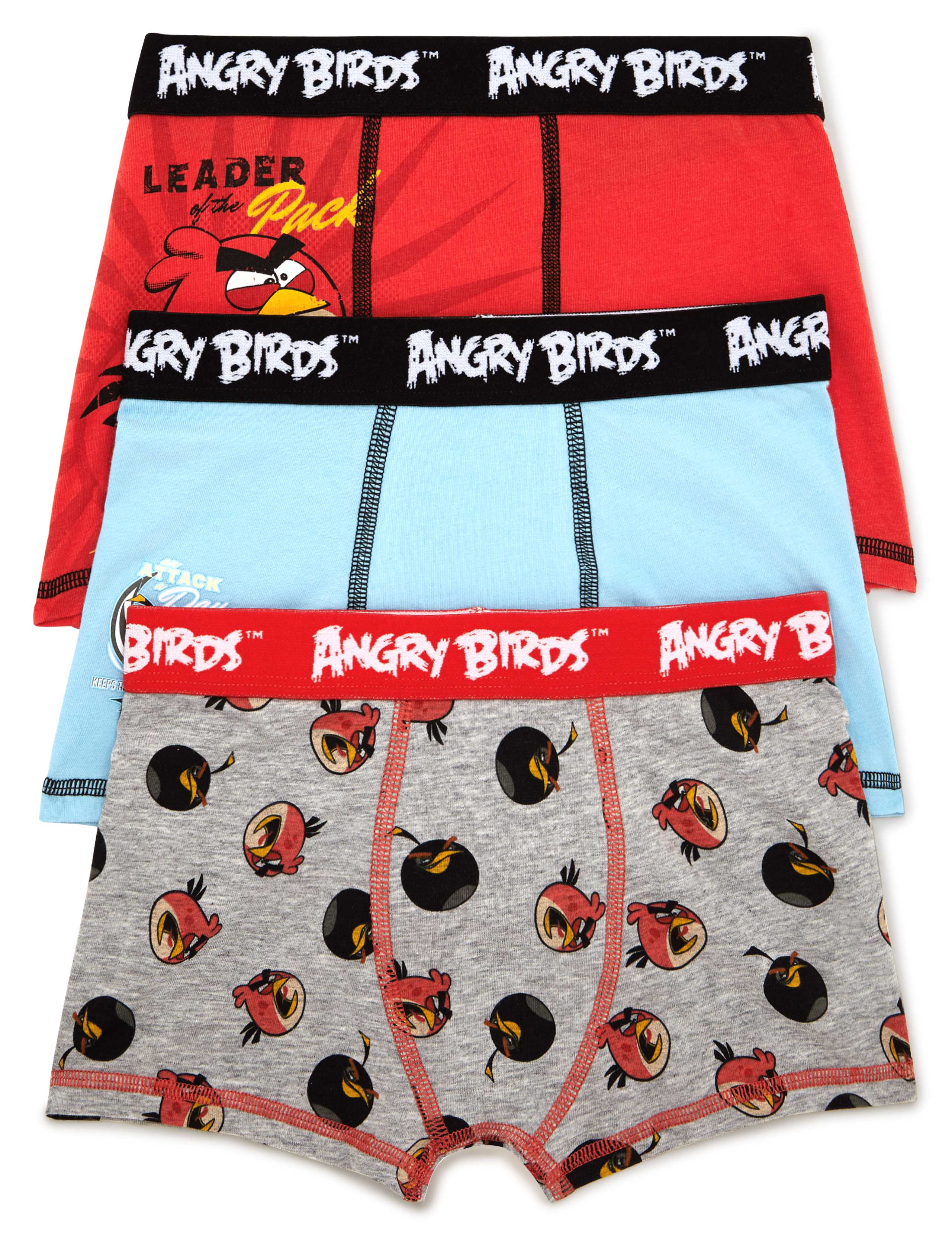 Cotton Rich Angry Birds™ Assorted Trunks (3-12 Years) | M&S