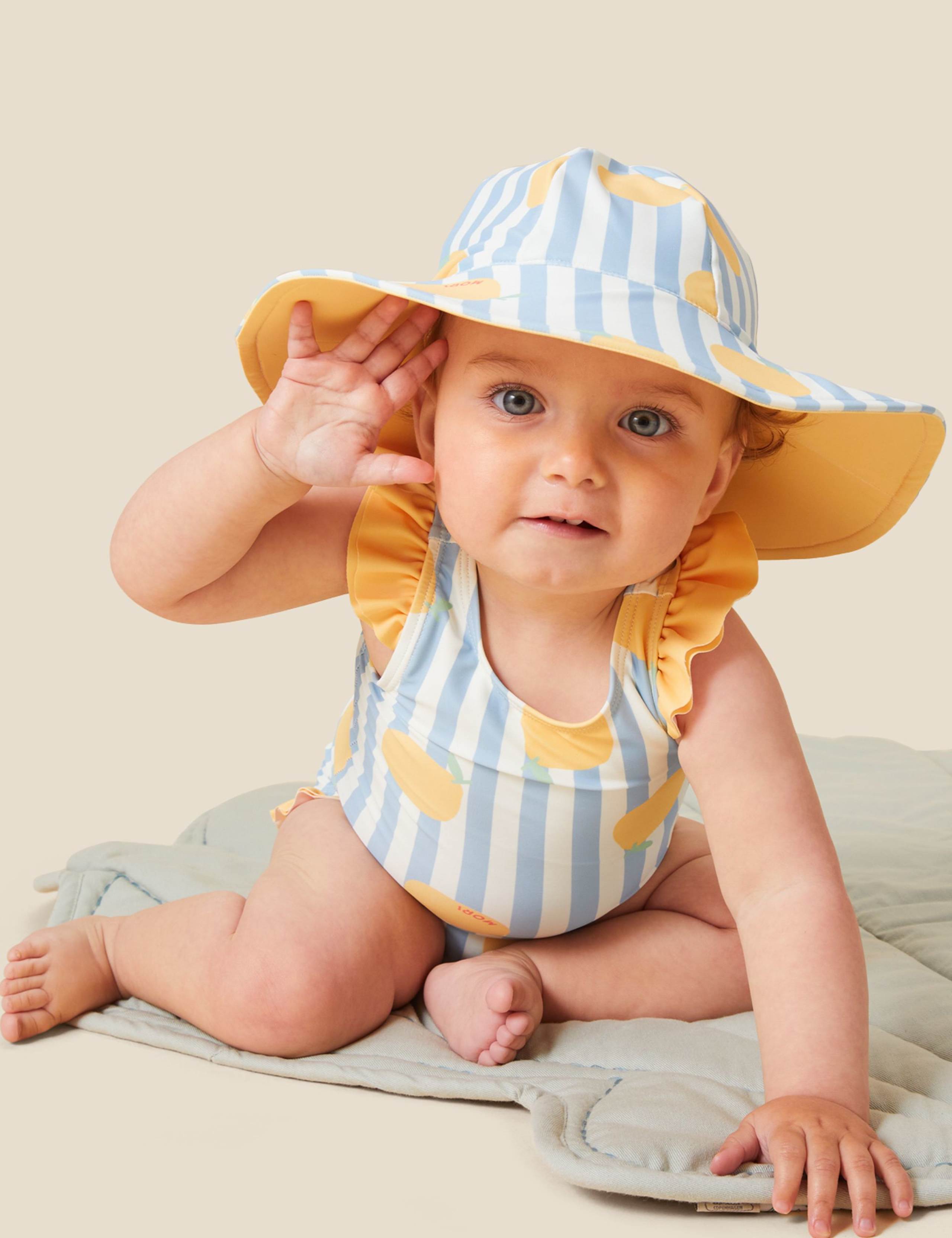 Kids' Lemon Sun Hat (0-4 Yrs) | MORI | M&S