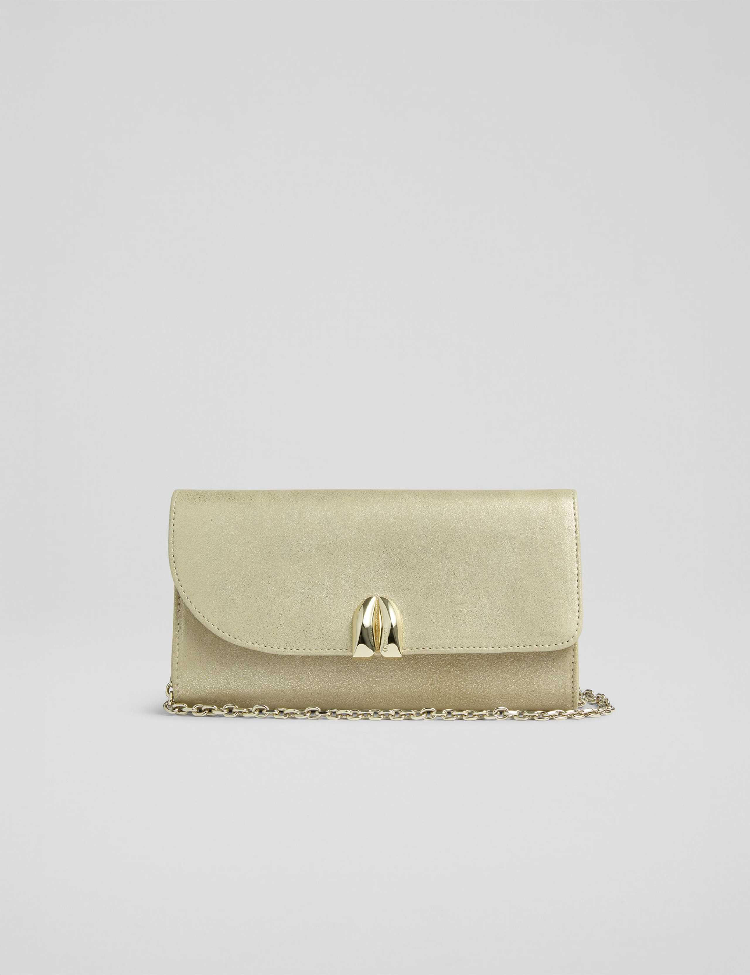 Leather Metallic Clutch Bag | LK BENNETT | M&S