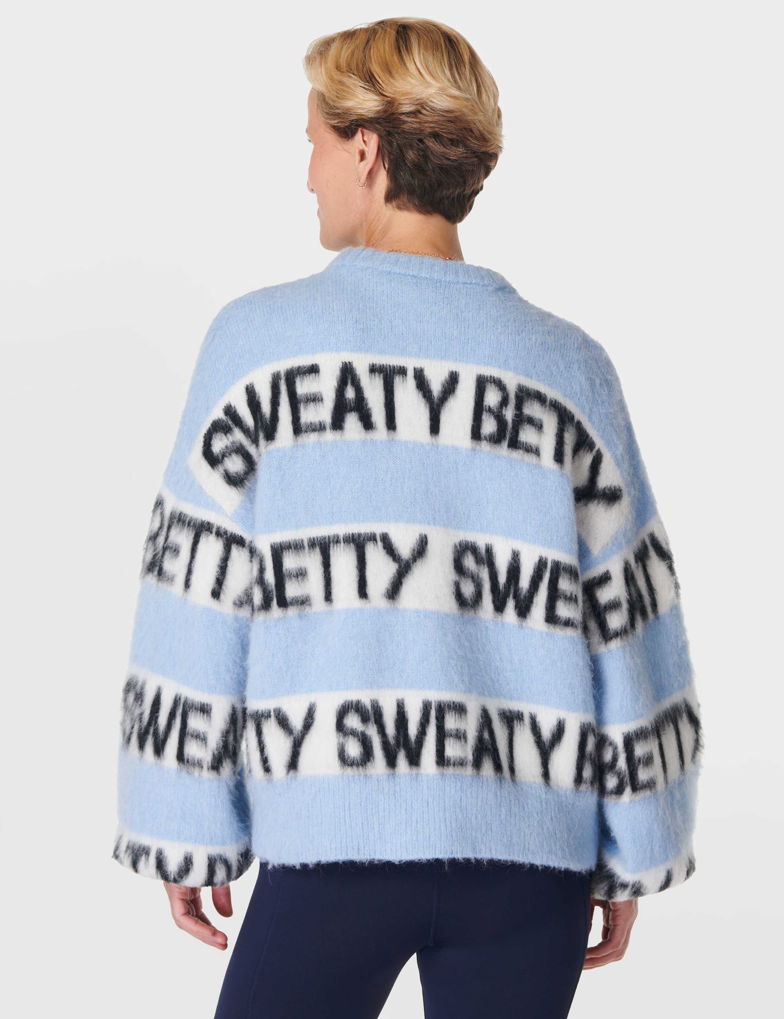 Wool Blend Slogan Jumper with Alpaca | Sweaty Betty | M&S