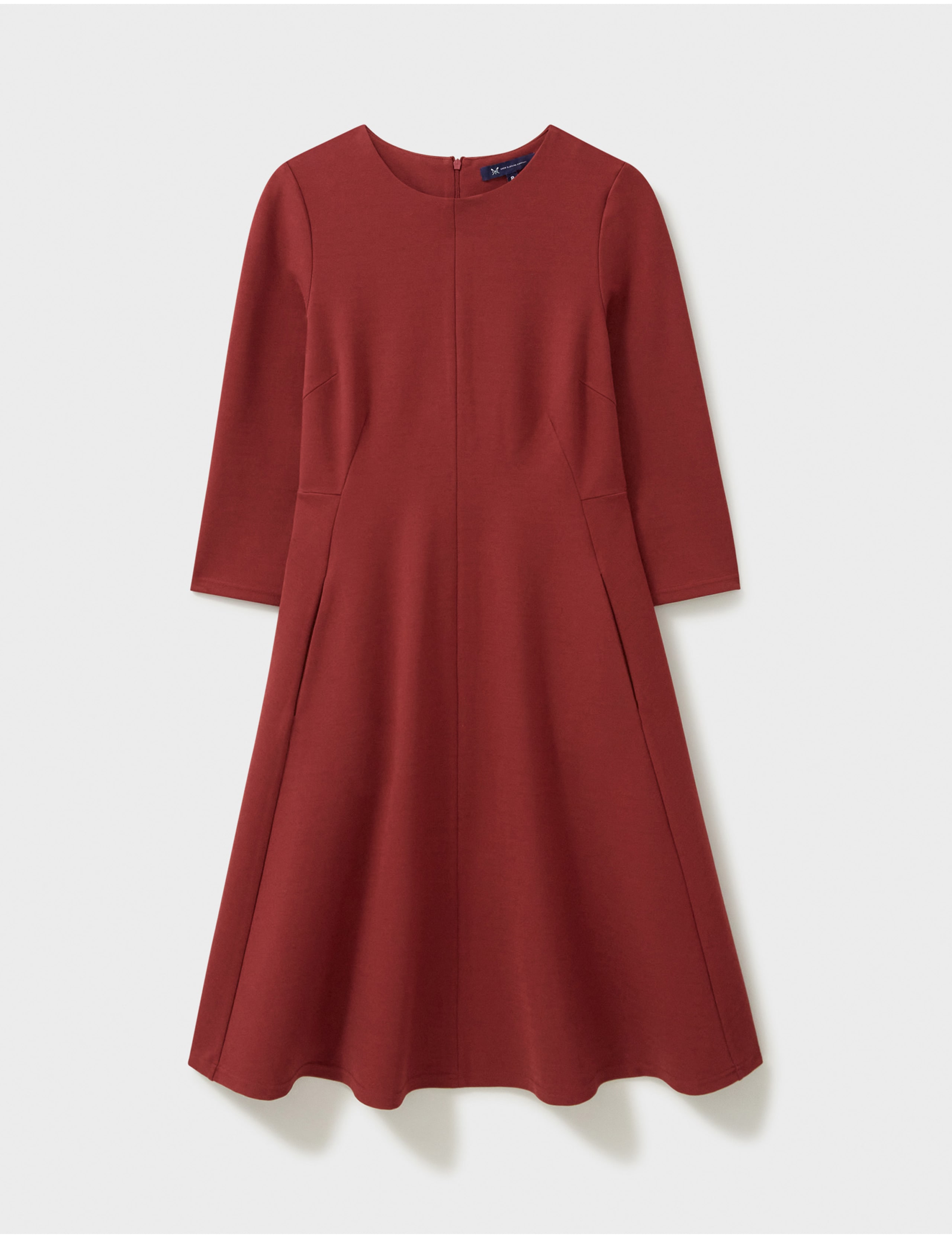 Round Neck Knee Length Skater Dress | Crew Clothing | M&S
