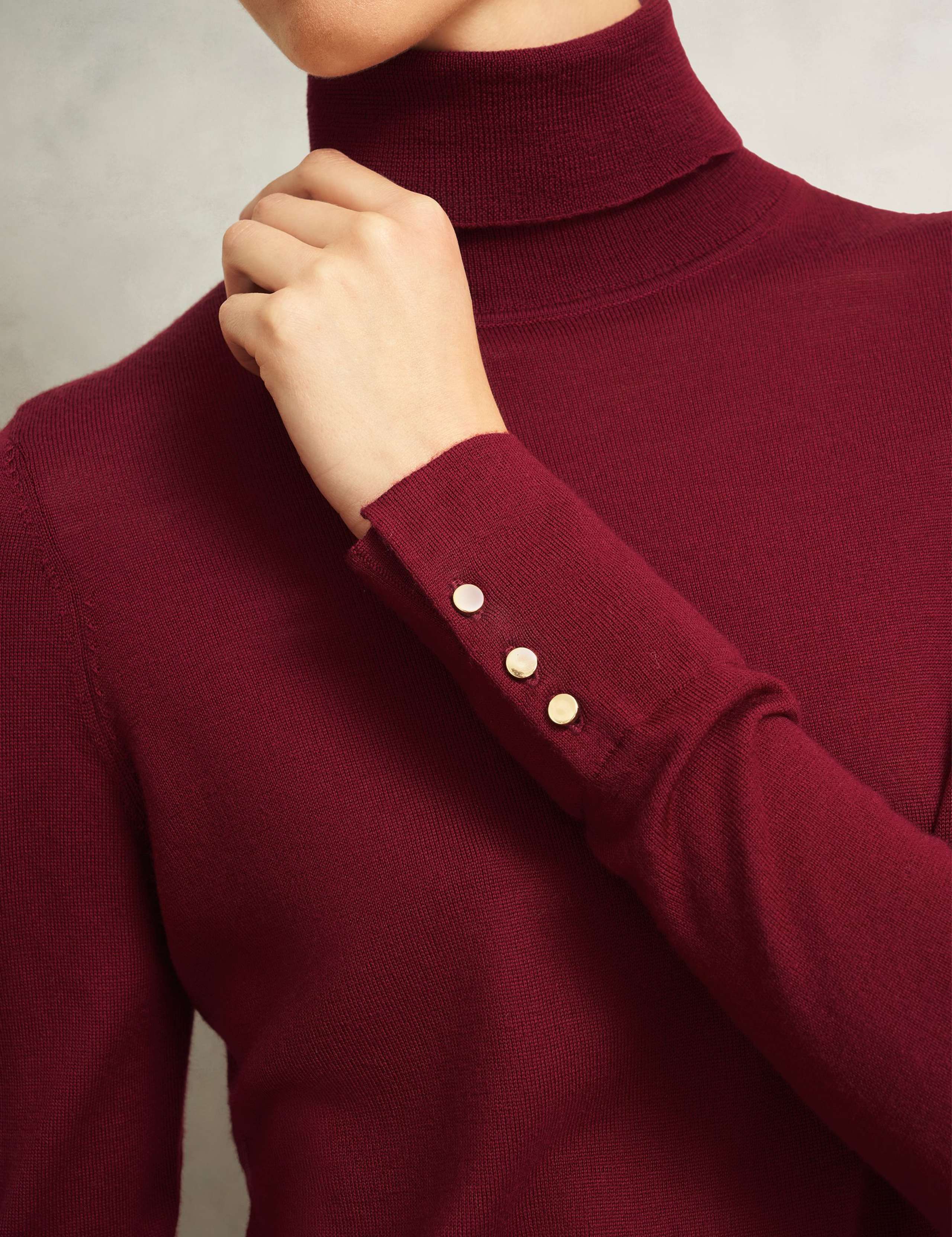Pure Merino Wool Roll Neck Jumper | HOBBS | M&S