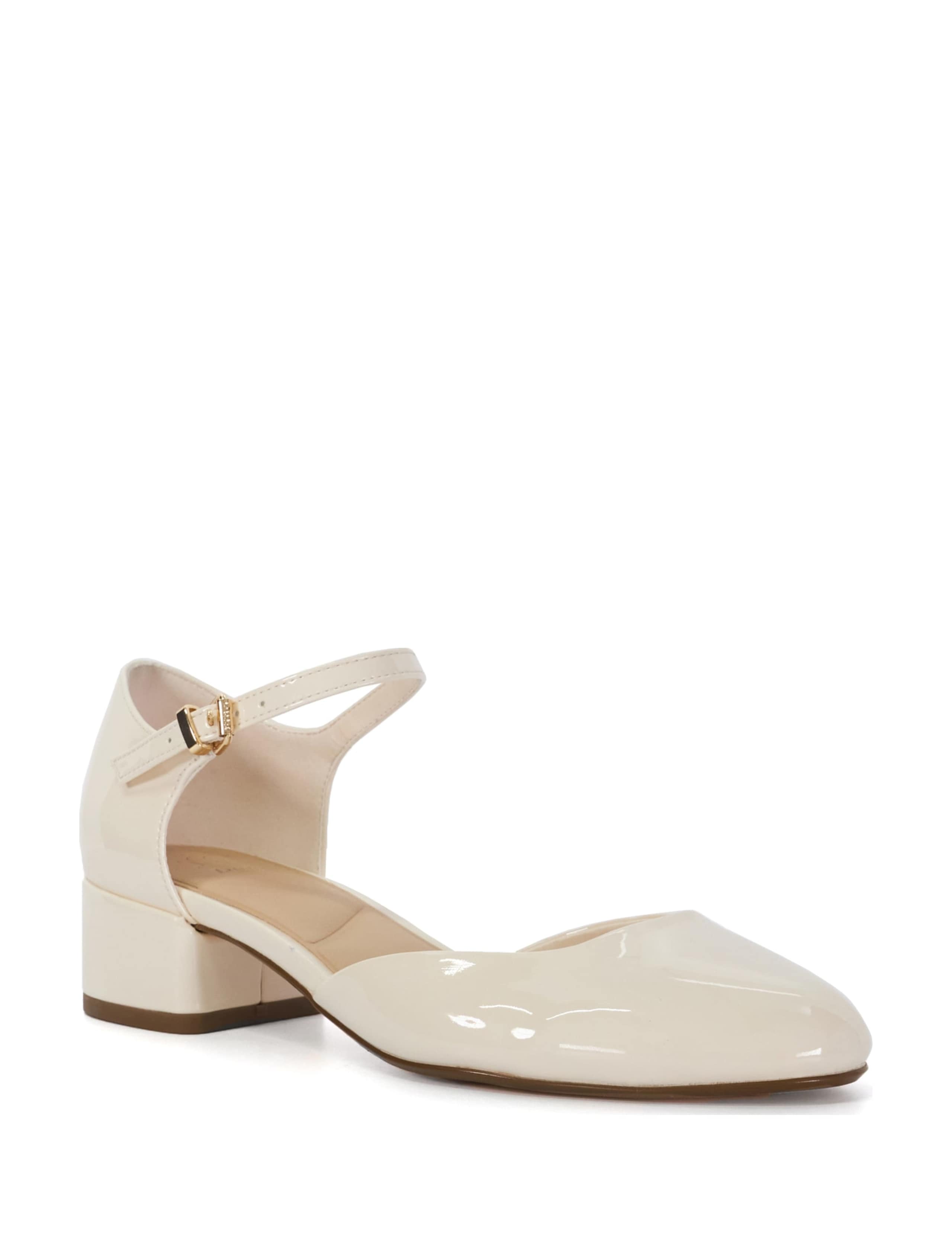 Buckle Block Heel Court Shoes | Dune London | M&S