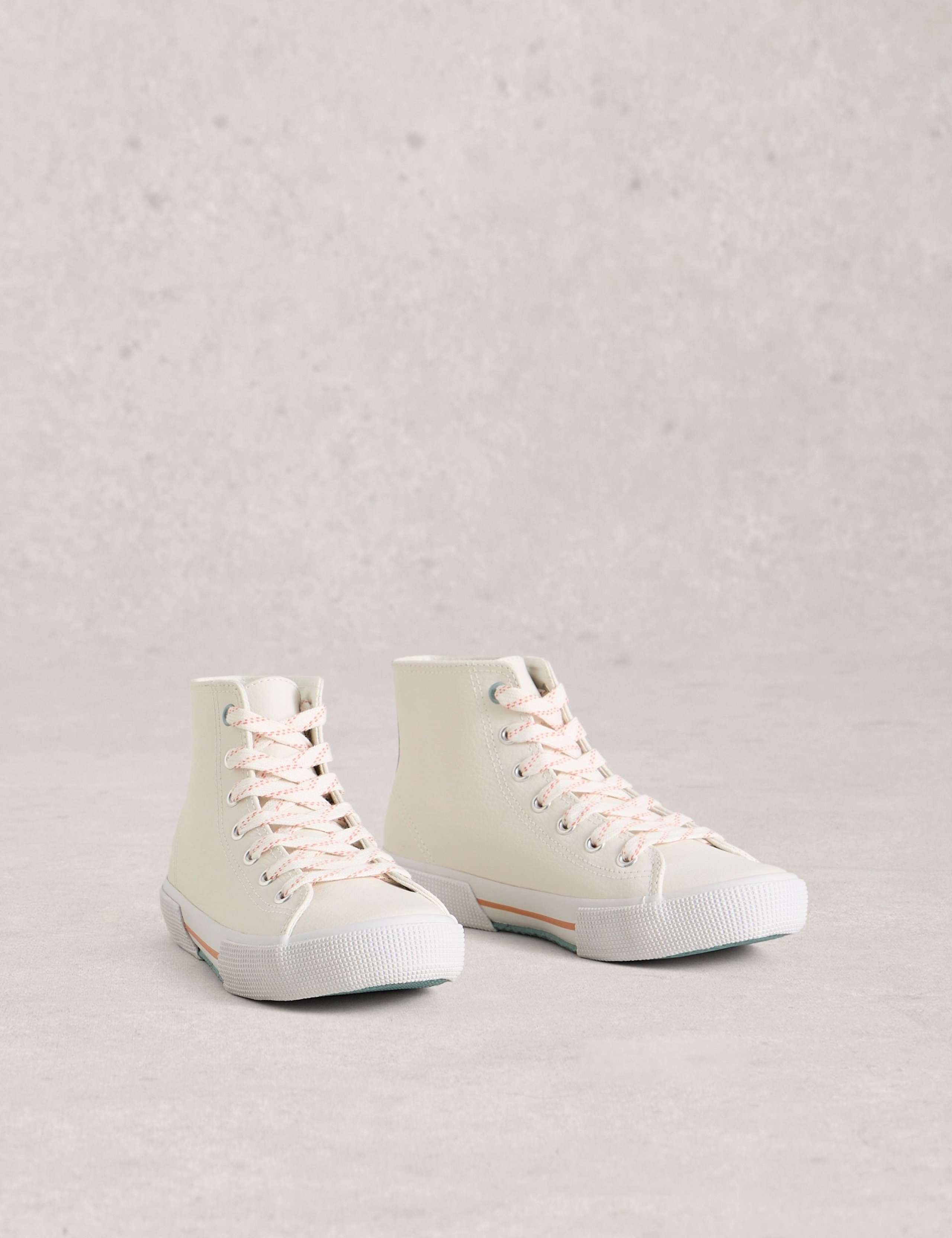 Leather Lace Up High Top Trainers | White Stuff | M&S