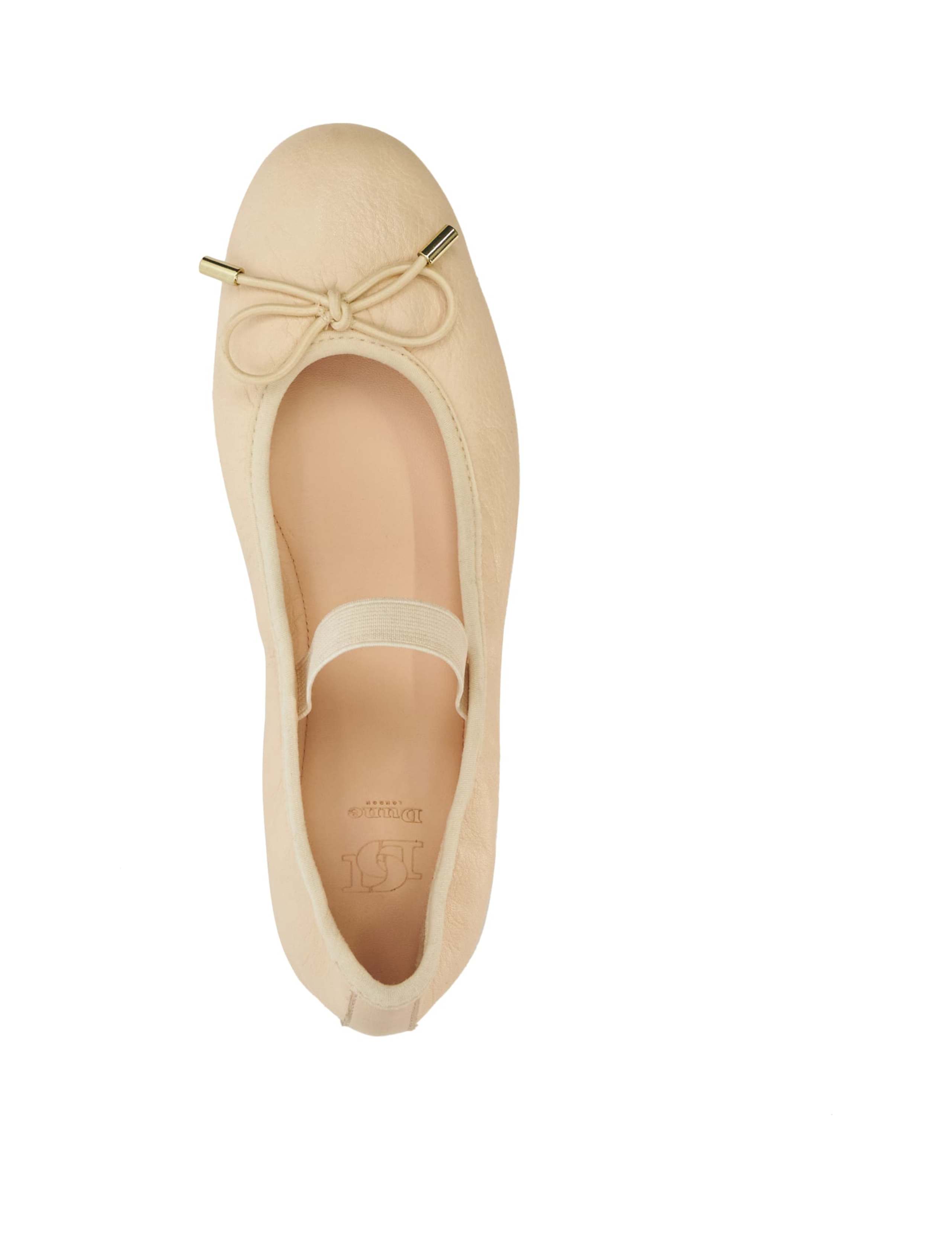 Leather Bow Flat Ballet Pumps | Dune London | M&S