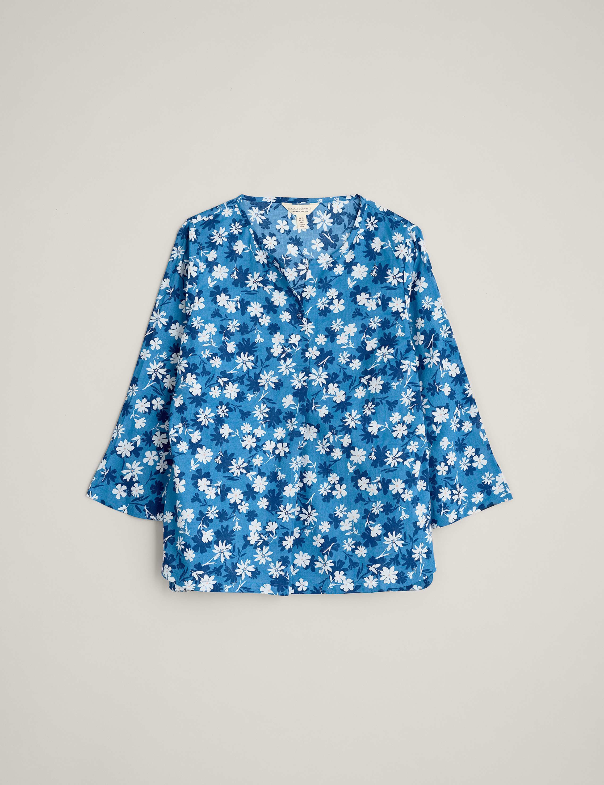 Pure Cotton Floral Notch Neck Top | Seasalt Cornwall | M&S