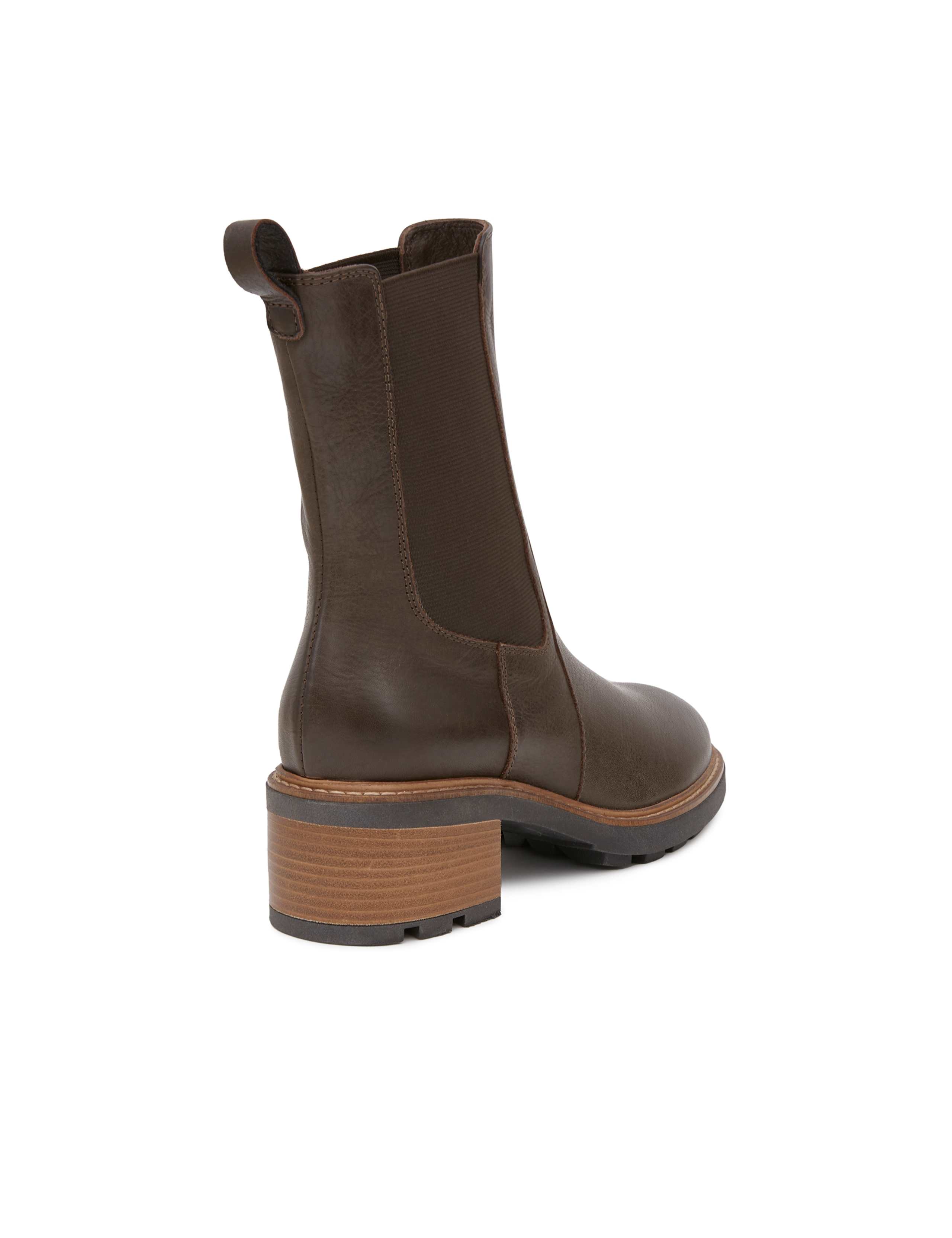 Leather Chelsea Block Heel Boots | Celtic & Co. | M&S