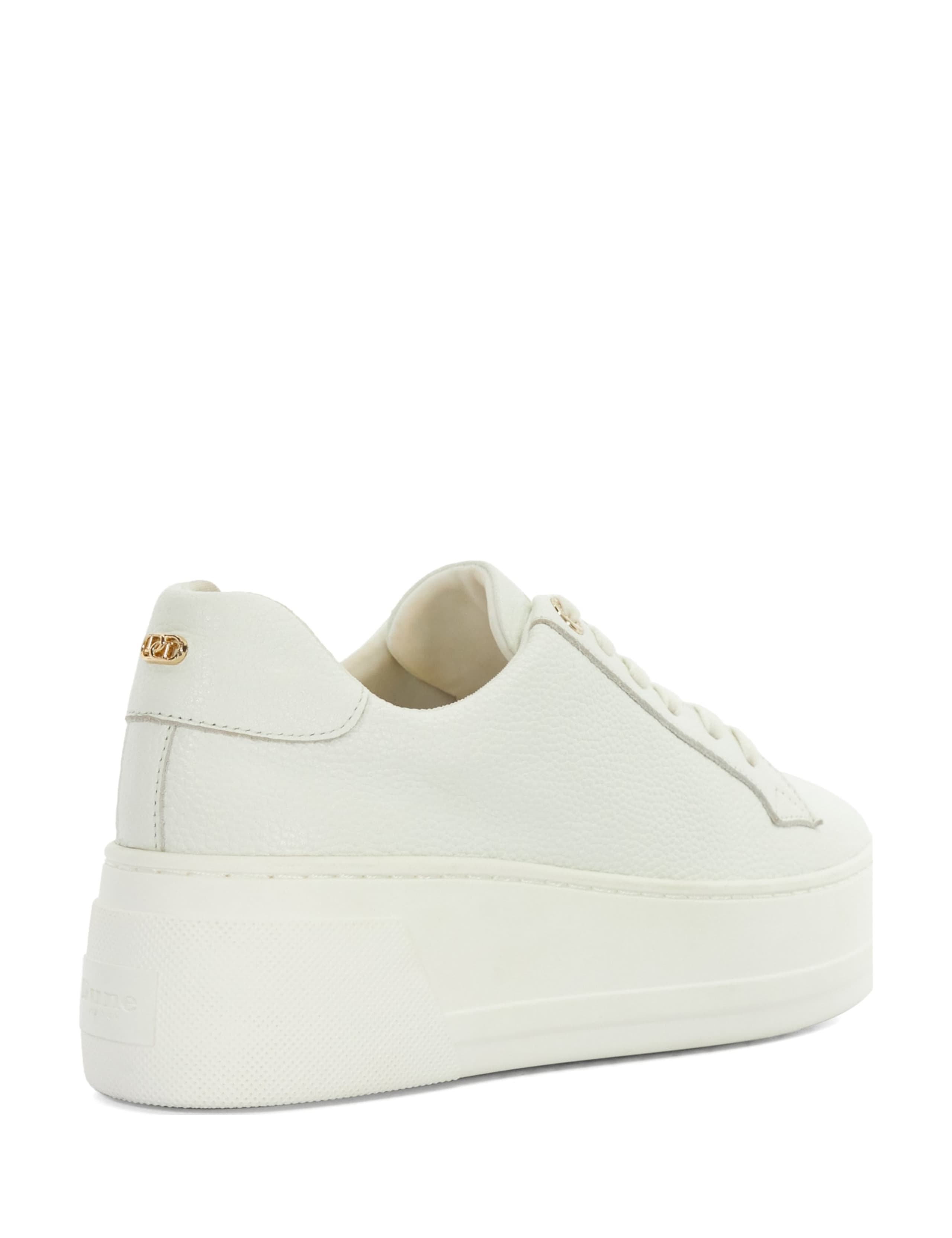 Episode 2 Leather Lace Up Flatform Trainers | Dune London | M&S