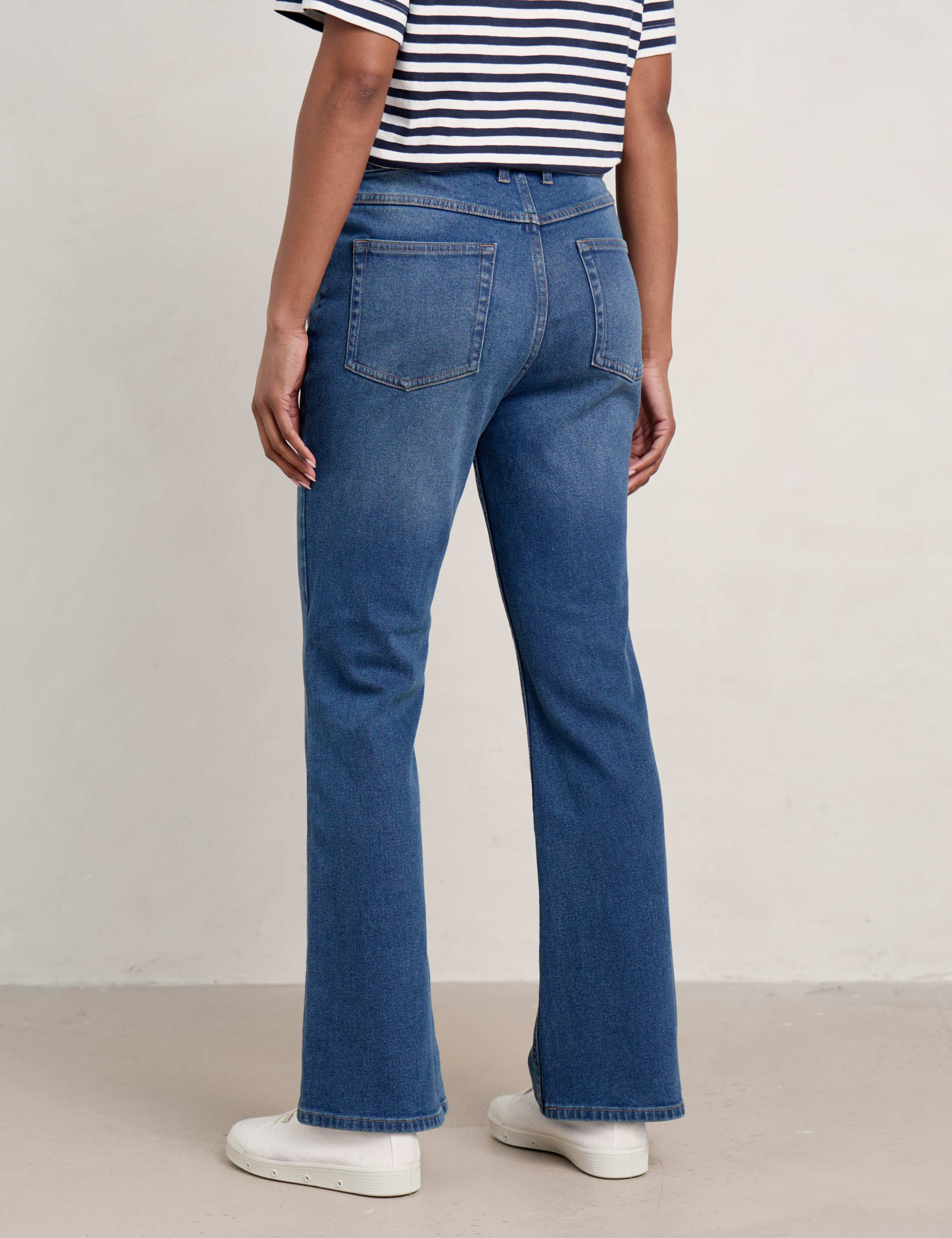 High Waisted Flared Jeans | Seasalt Cornwall | M&S