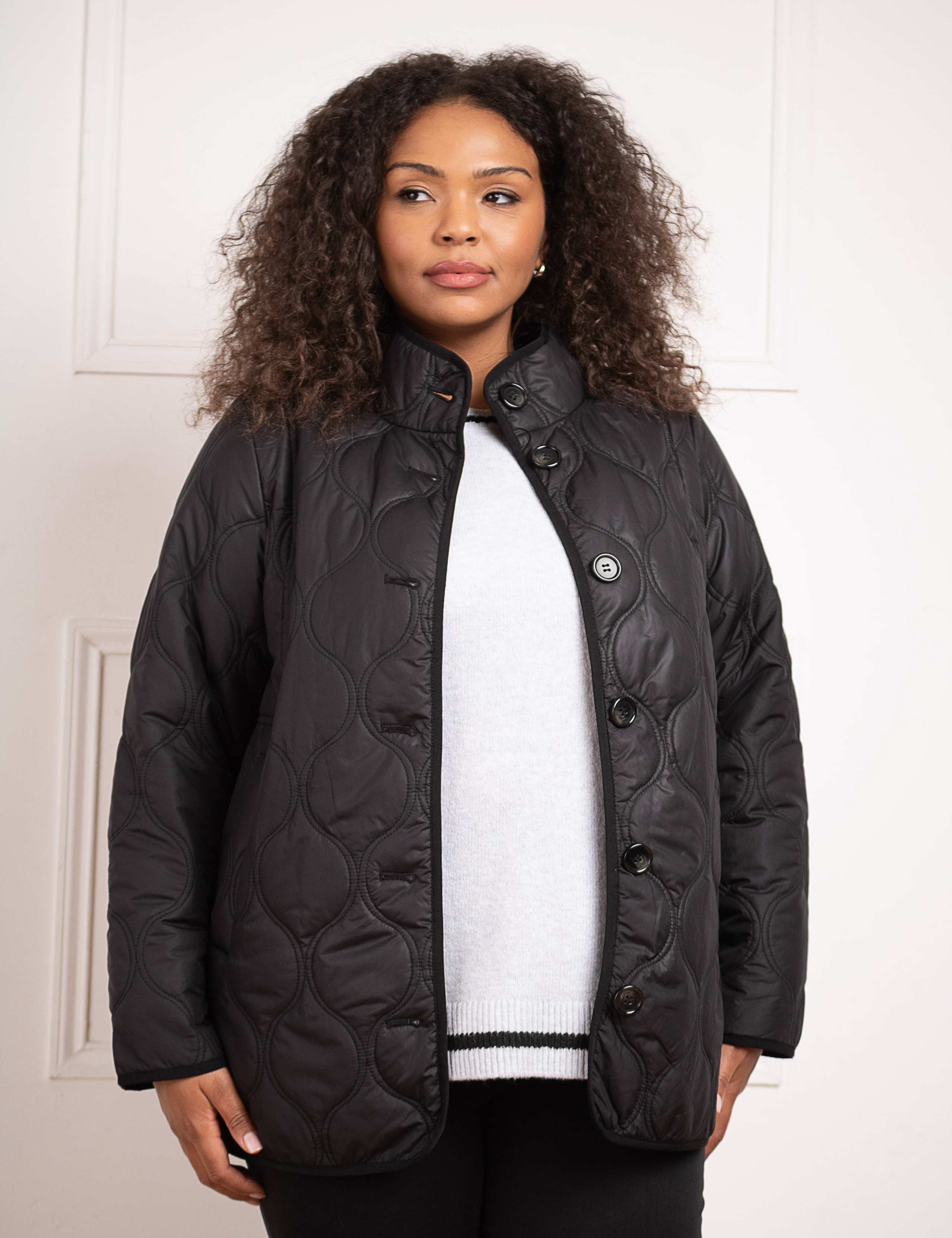 quilted ethnic jacket