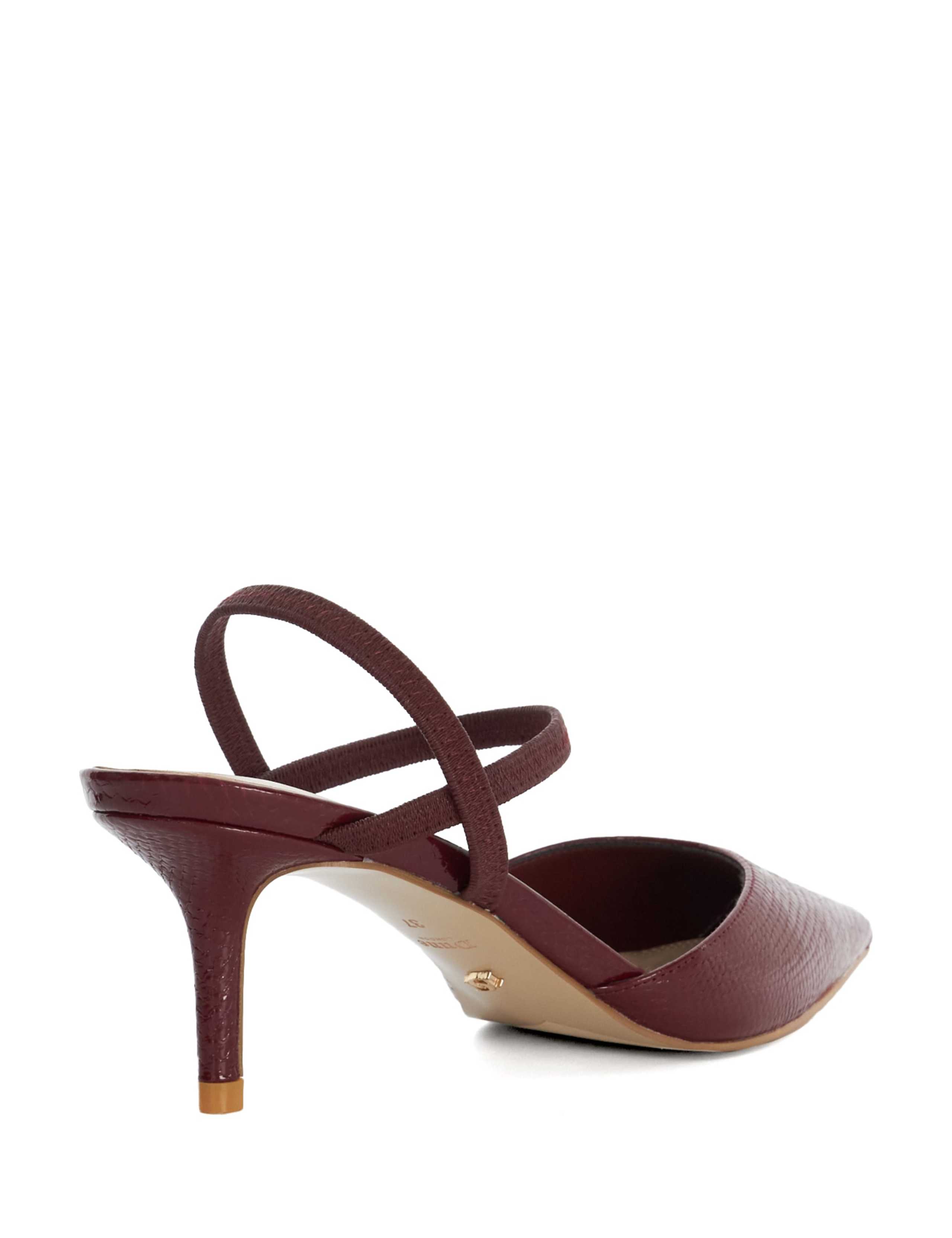 Leather Stiletto Heel Slingback Court Shoes | Dune London | M&S