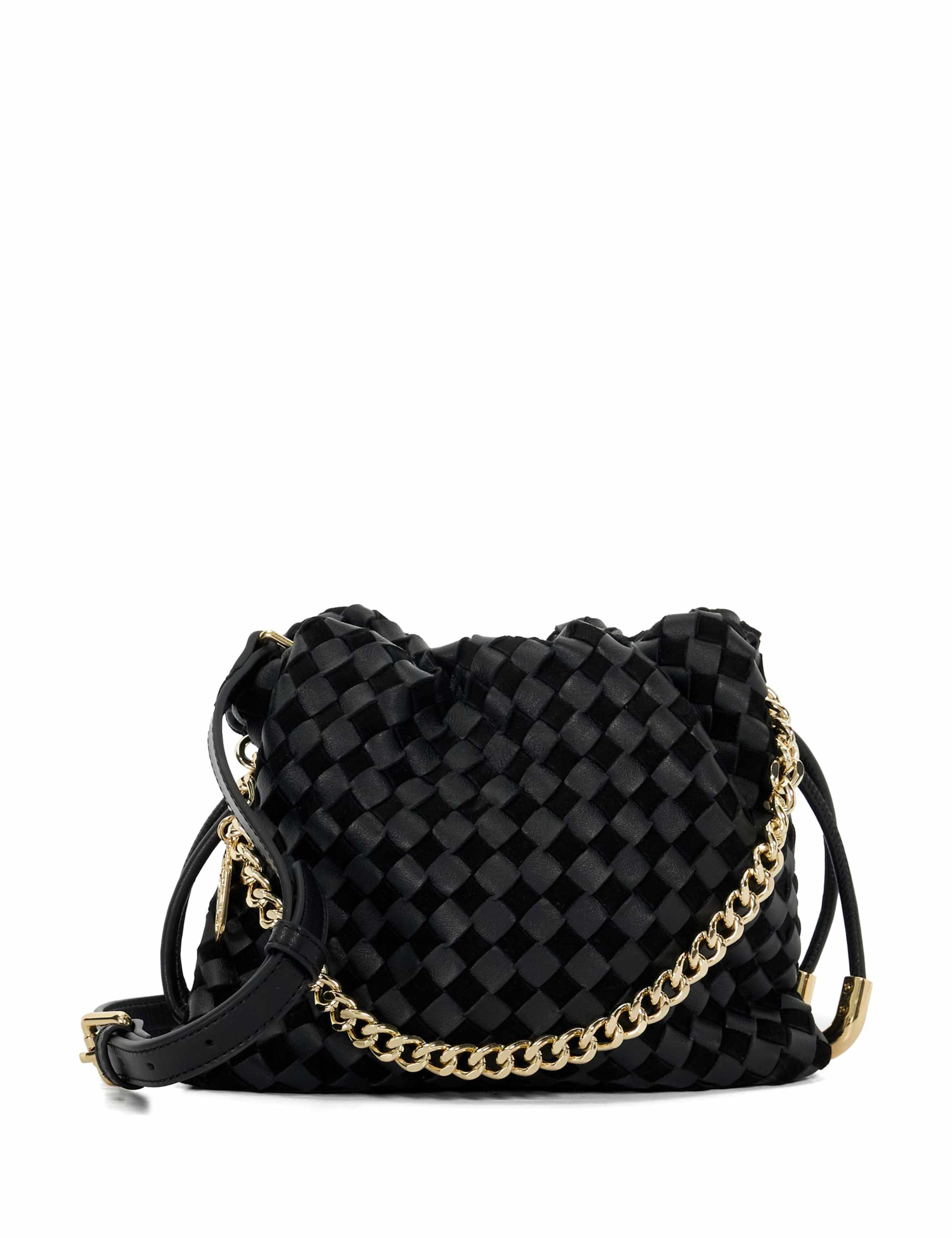 Leather Drawstring Grab Bag | Dune London | M&S