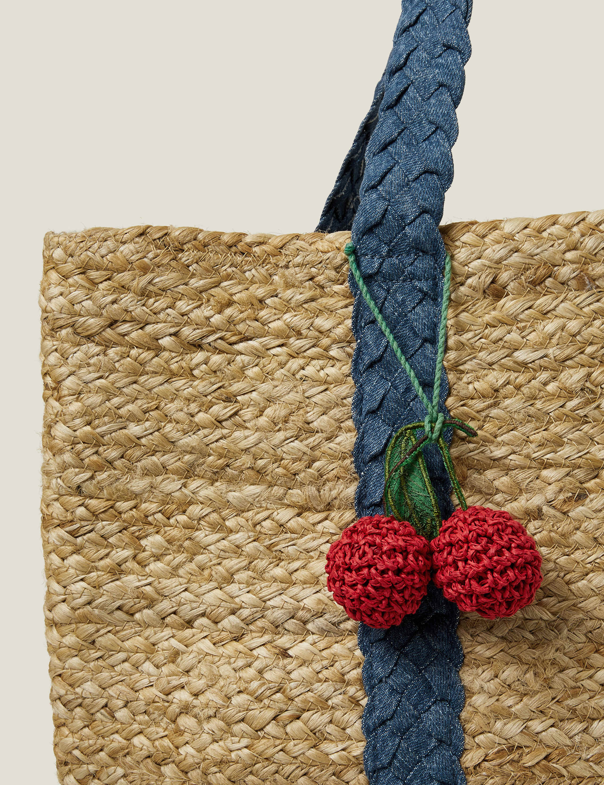 Jute Denim Strap Tote Bag | ACCESSORIZE | M&S