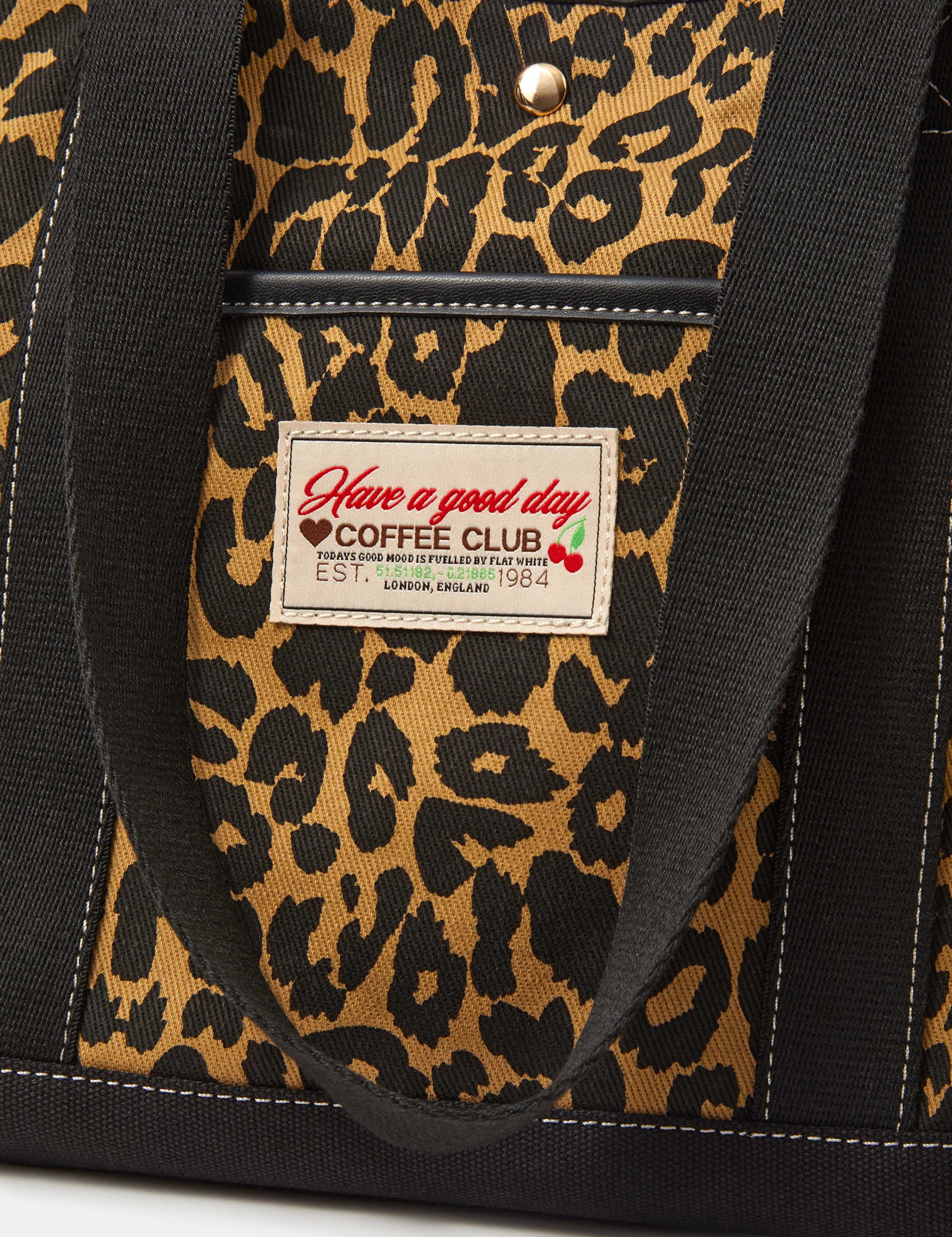 Canvas Leopard Print Shoulder Bag | ACCESSORIZE | M&S