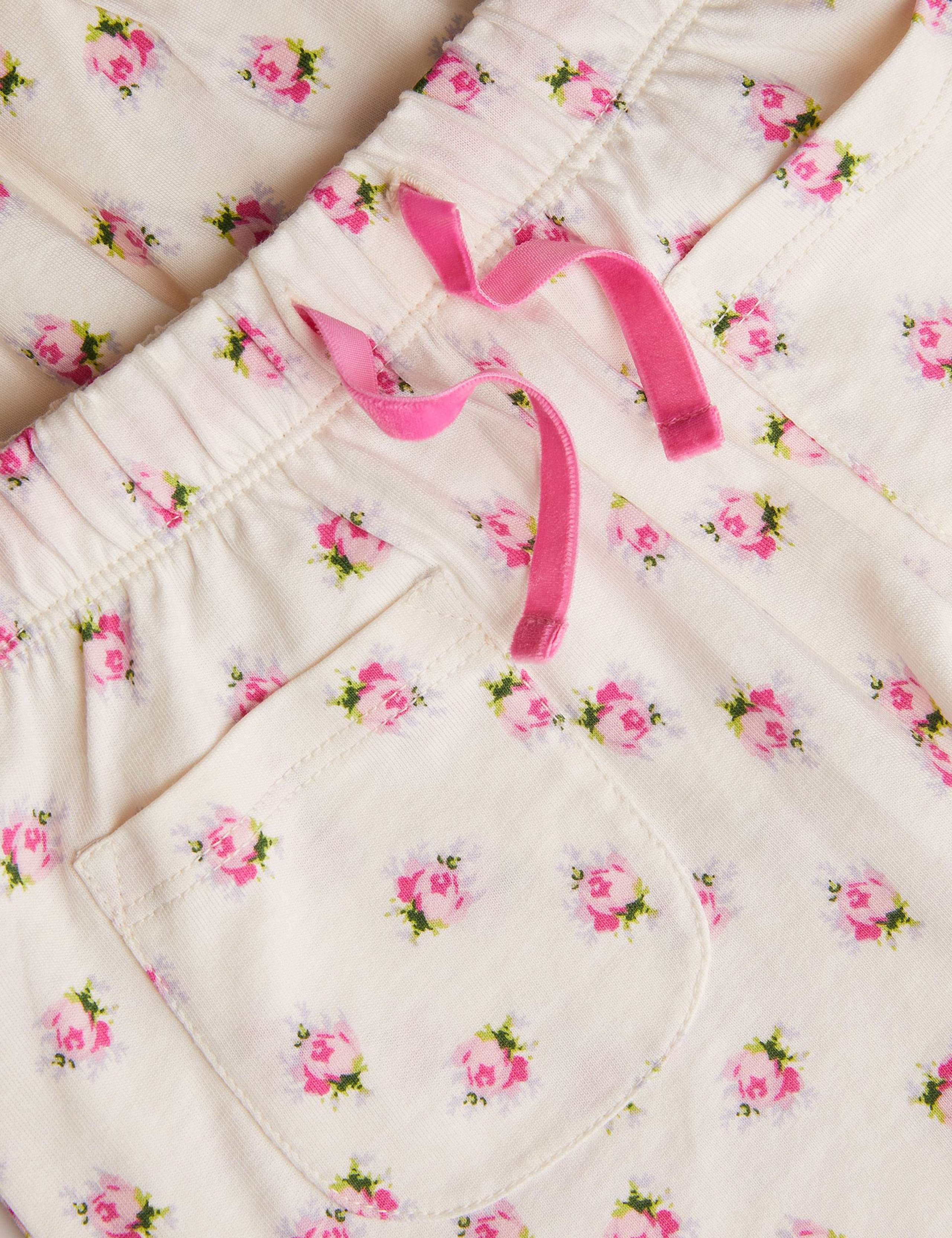 2pc Jersey Floral Pyjamas (2-13 Yrs) | Monsoon | M&S