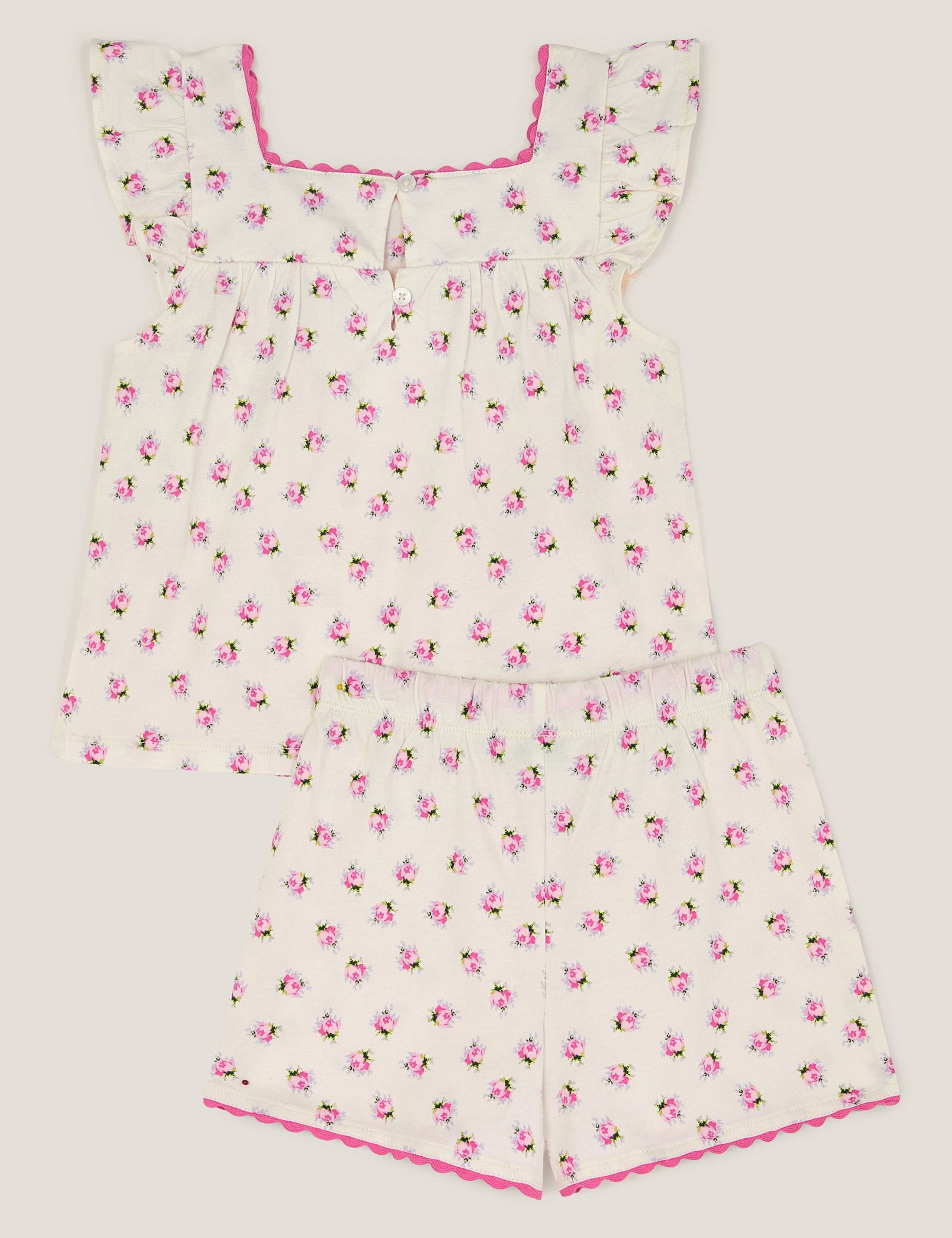 2pc Jersey Floral Pyjamas (2-13 Yrs) | Monsoon | M&S