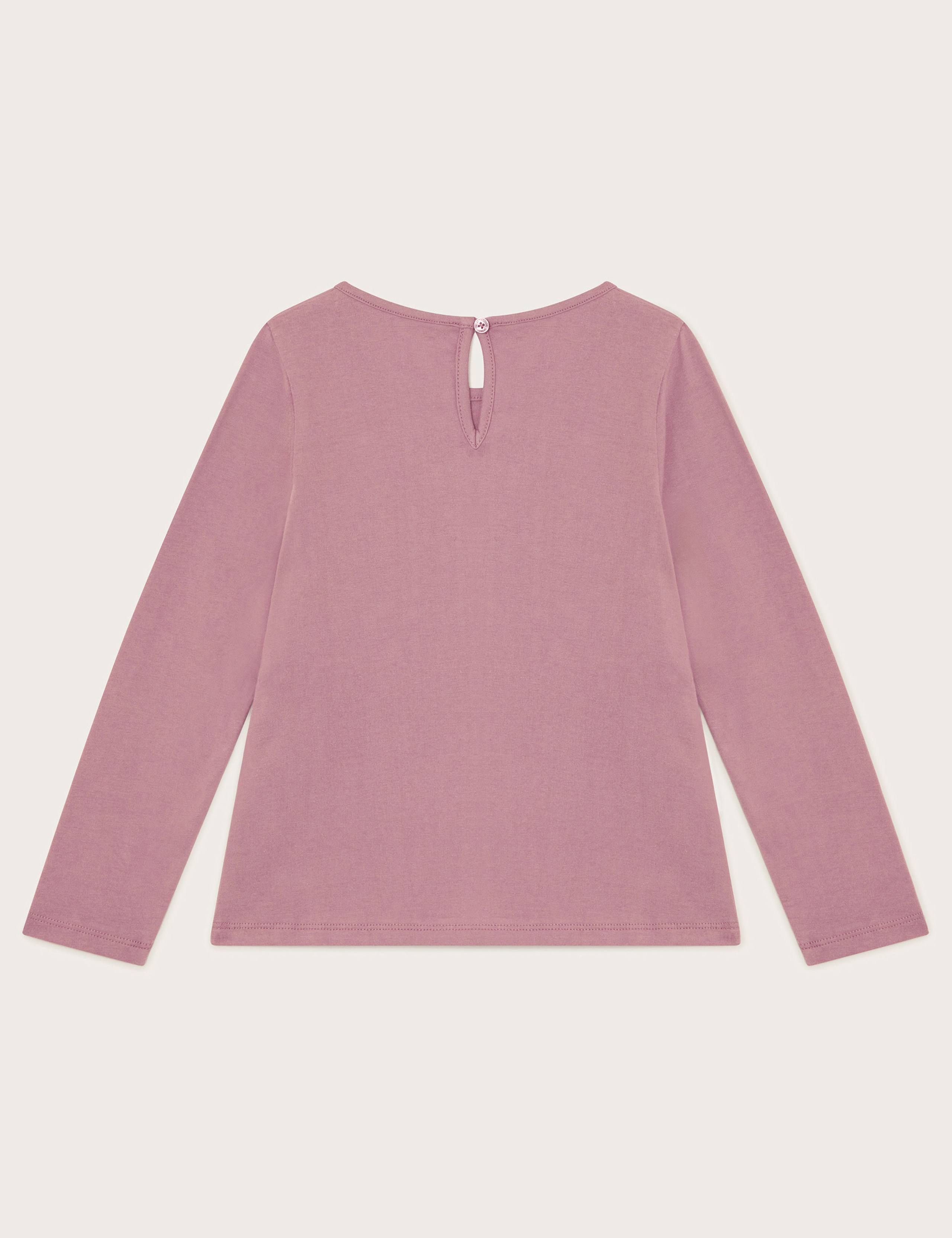 Pure Cotton Embellished Swan Top (2-13 Yrs) | Monsoon | M&S