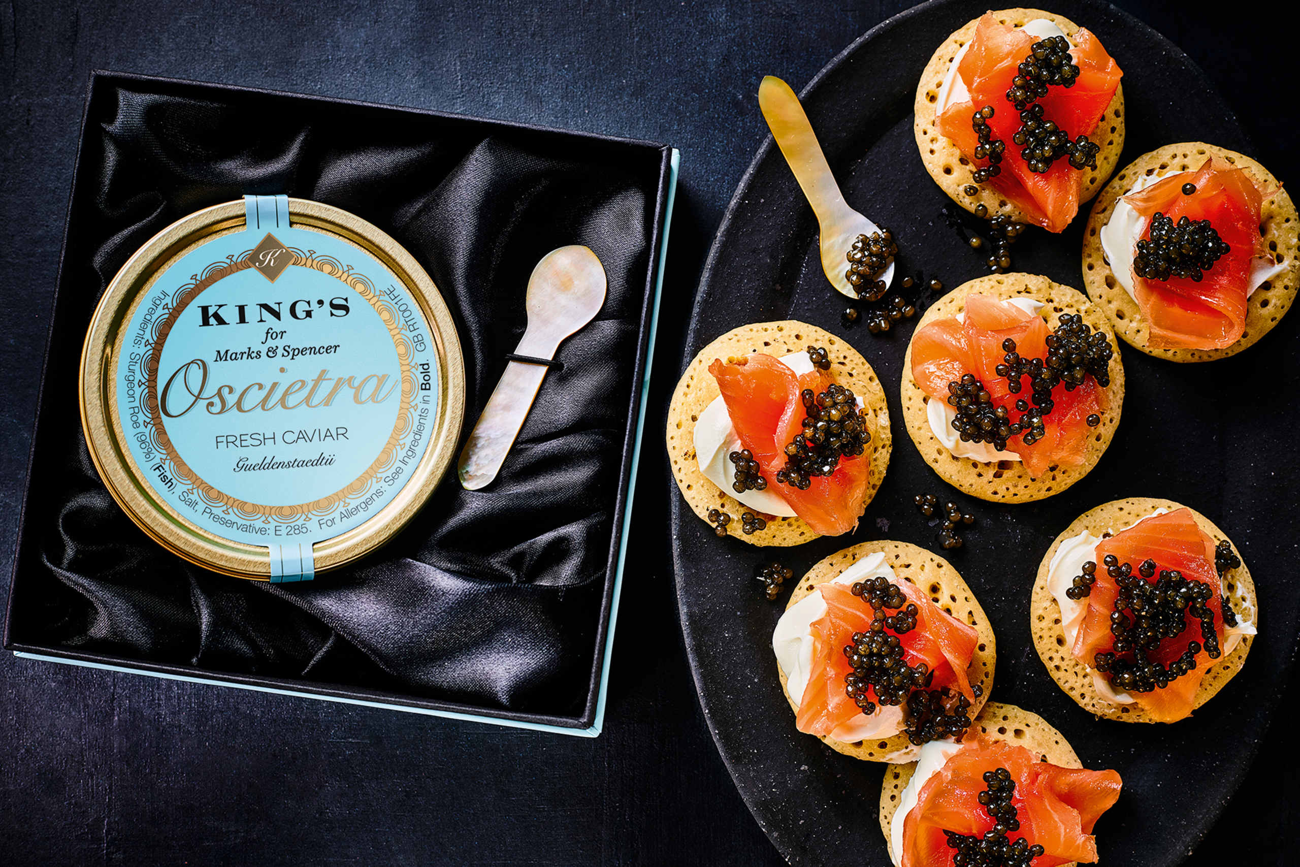 Kings Oscietra Caviar for Marks & Spencer (25 Spoons) at M&S