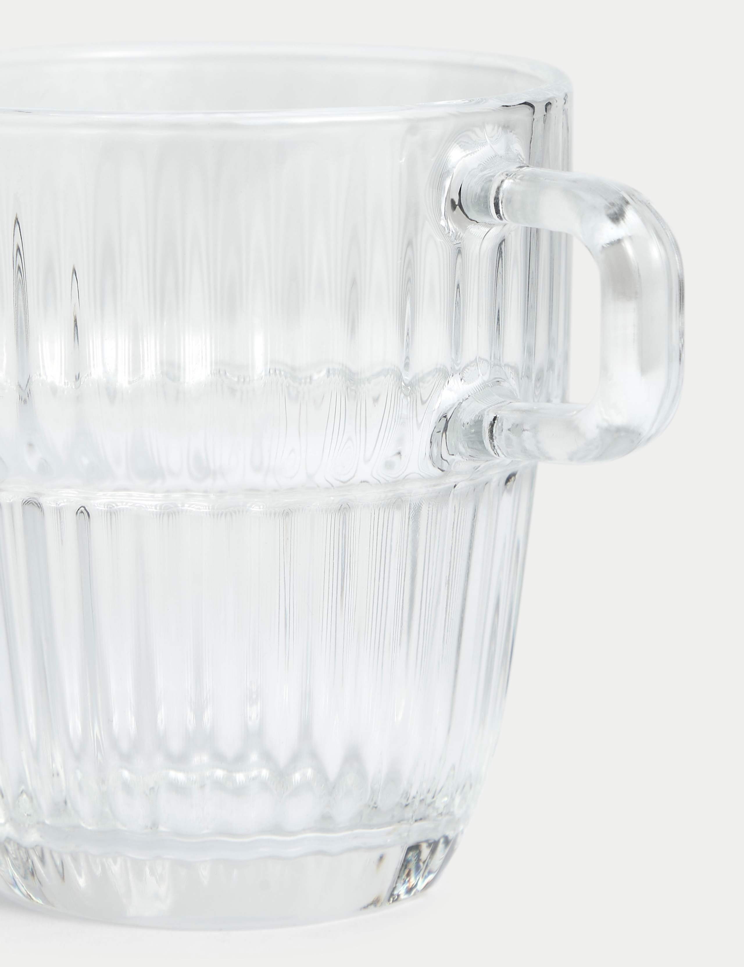Ribbed Glass Espresso Cup | M&S Collection | M&S IE