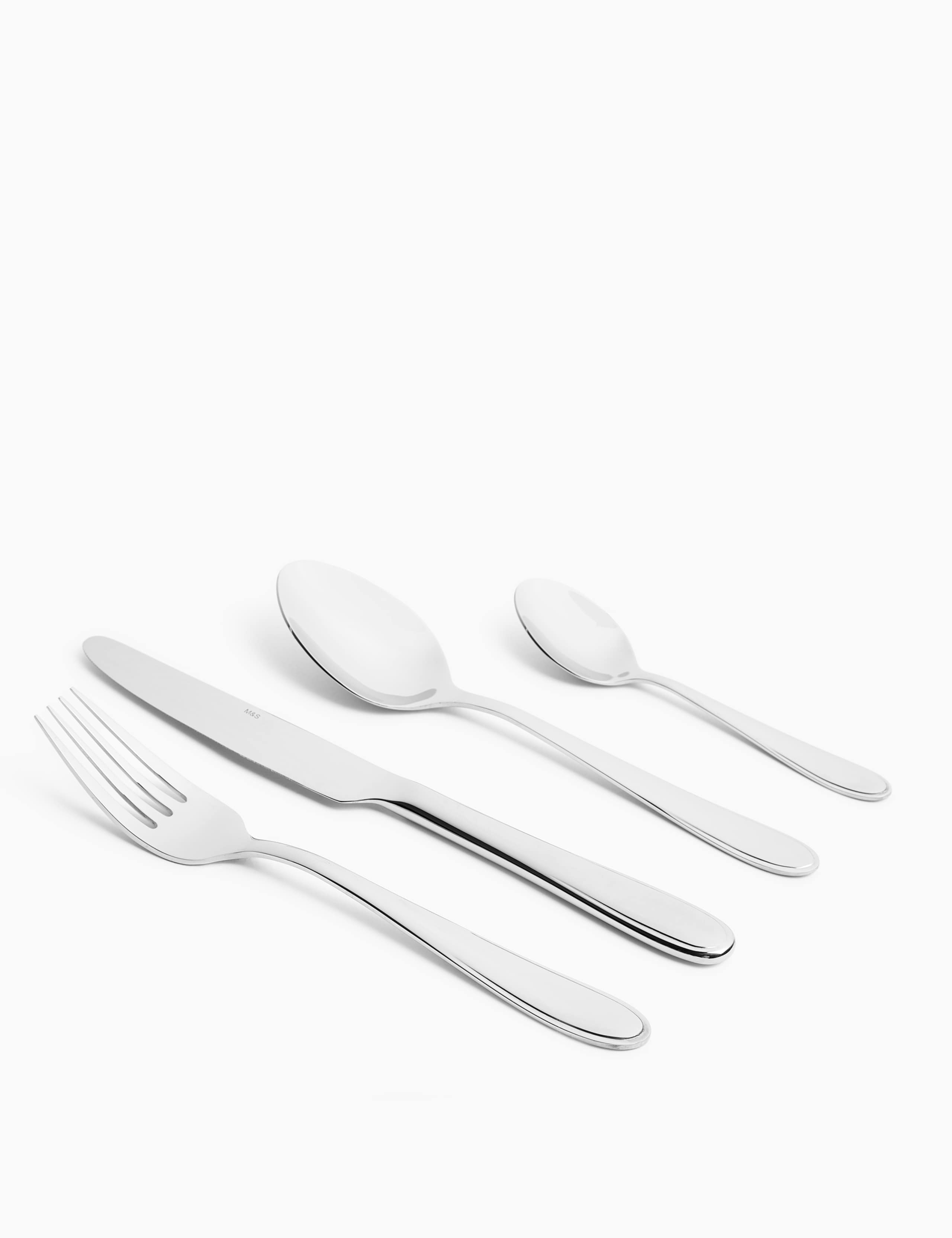 24 Piece Stainless Steel Leda Cutlery Set | M&S IE