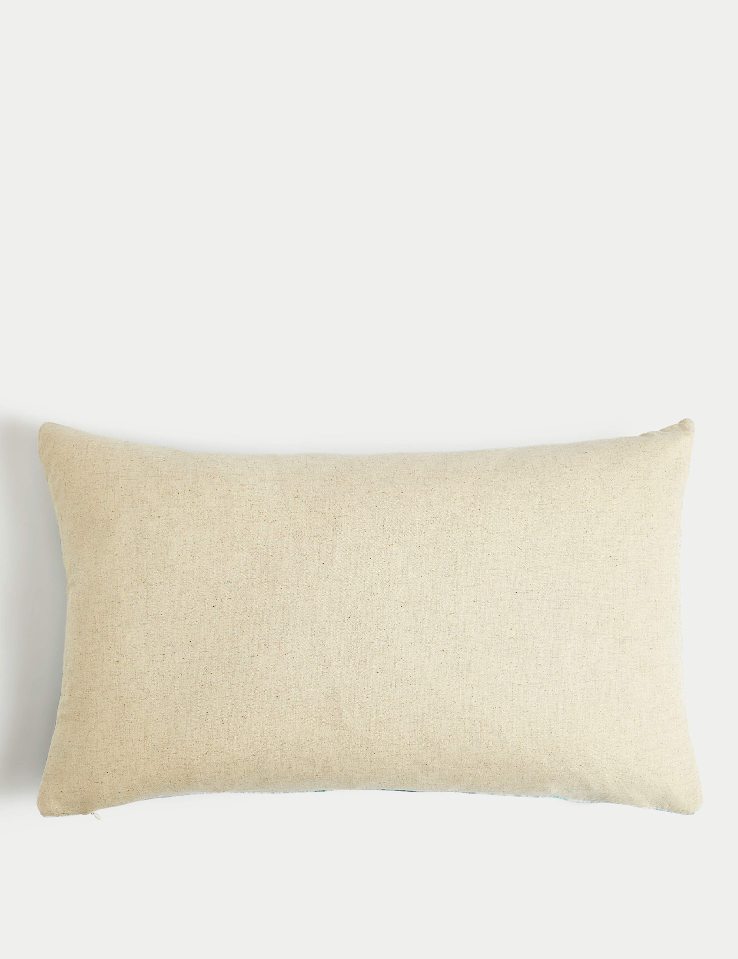 Cotton Rich Floral Bolster Cushion | M&S Collection | M&S