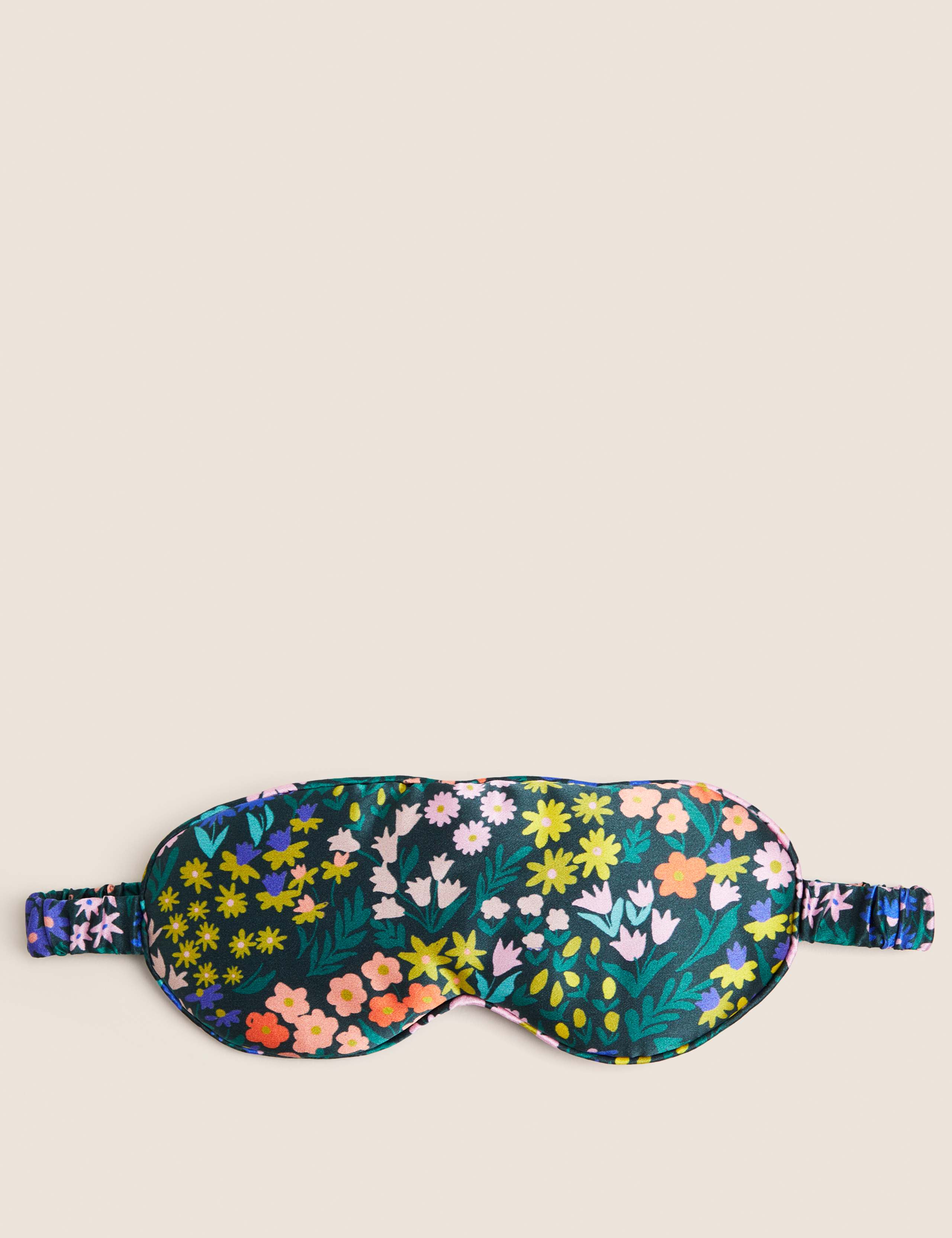 Pure Silk Floral Eye Mask | M&S Collection | M&S IE
