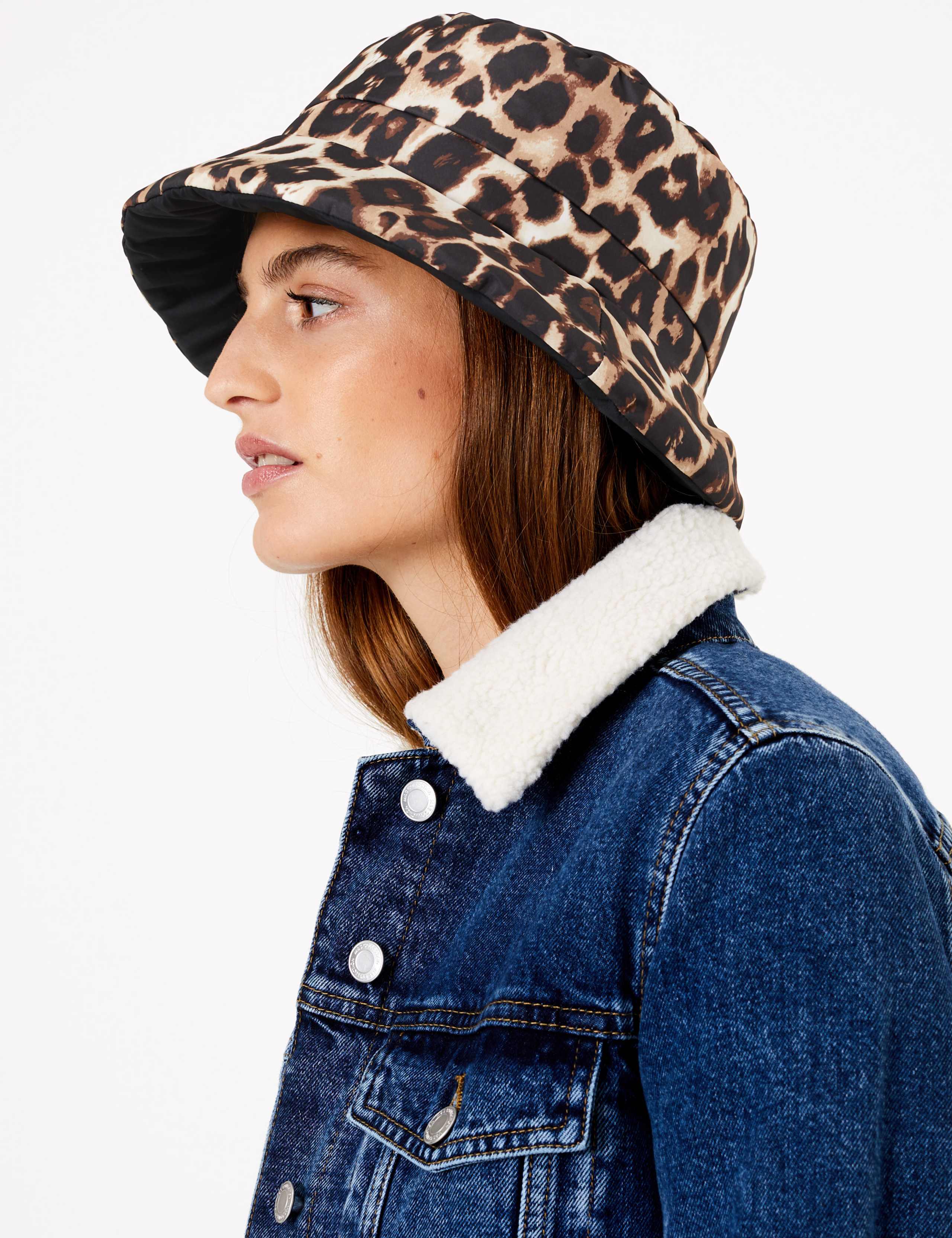 Leopard Print Bucket Hat | M&S Collection | M&S IE