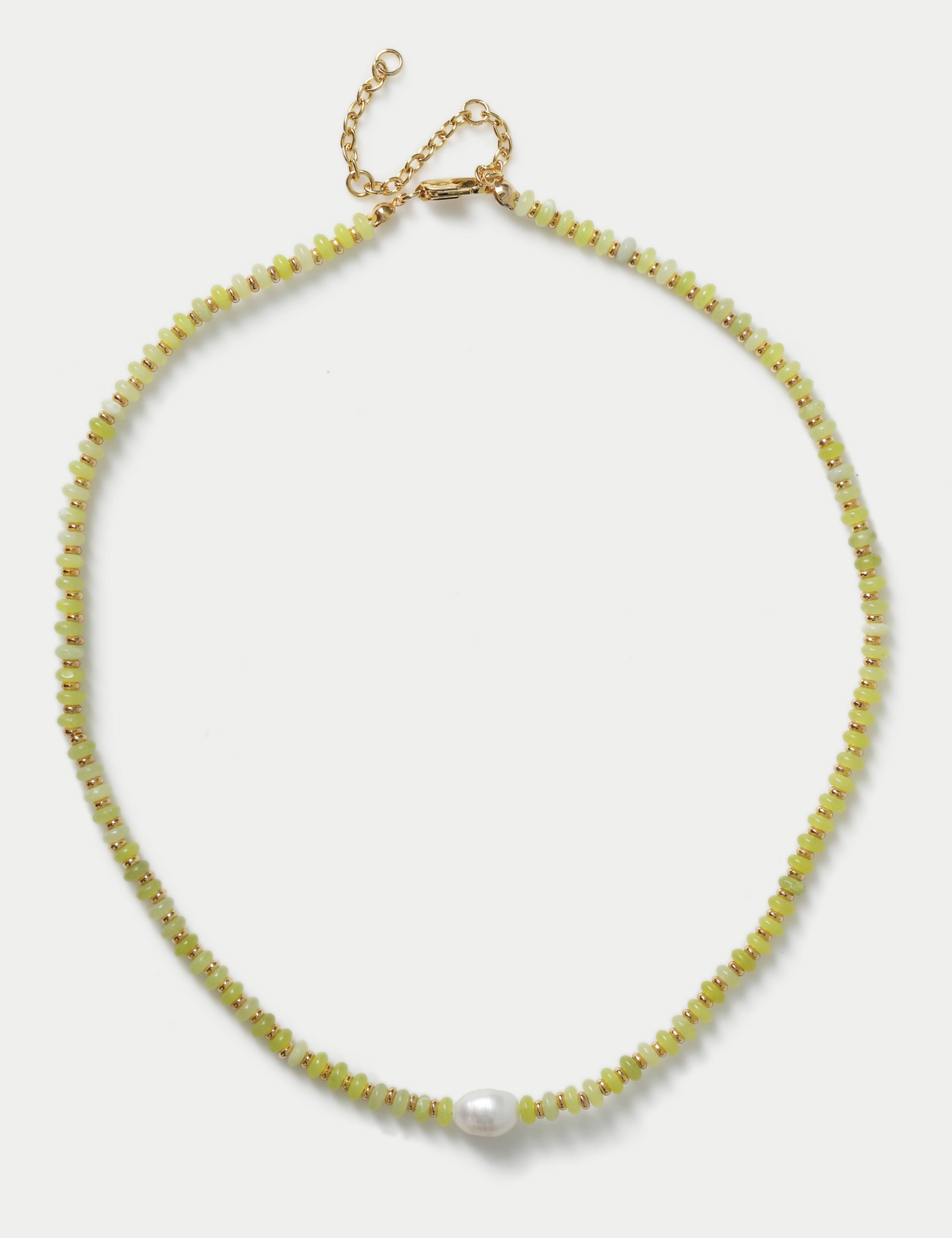 14ct Gold Plated Semi Precious Stretch Necklace | M&S Collection at M&S