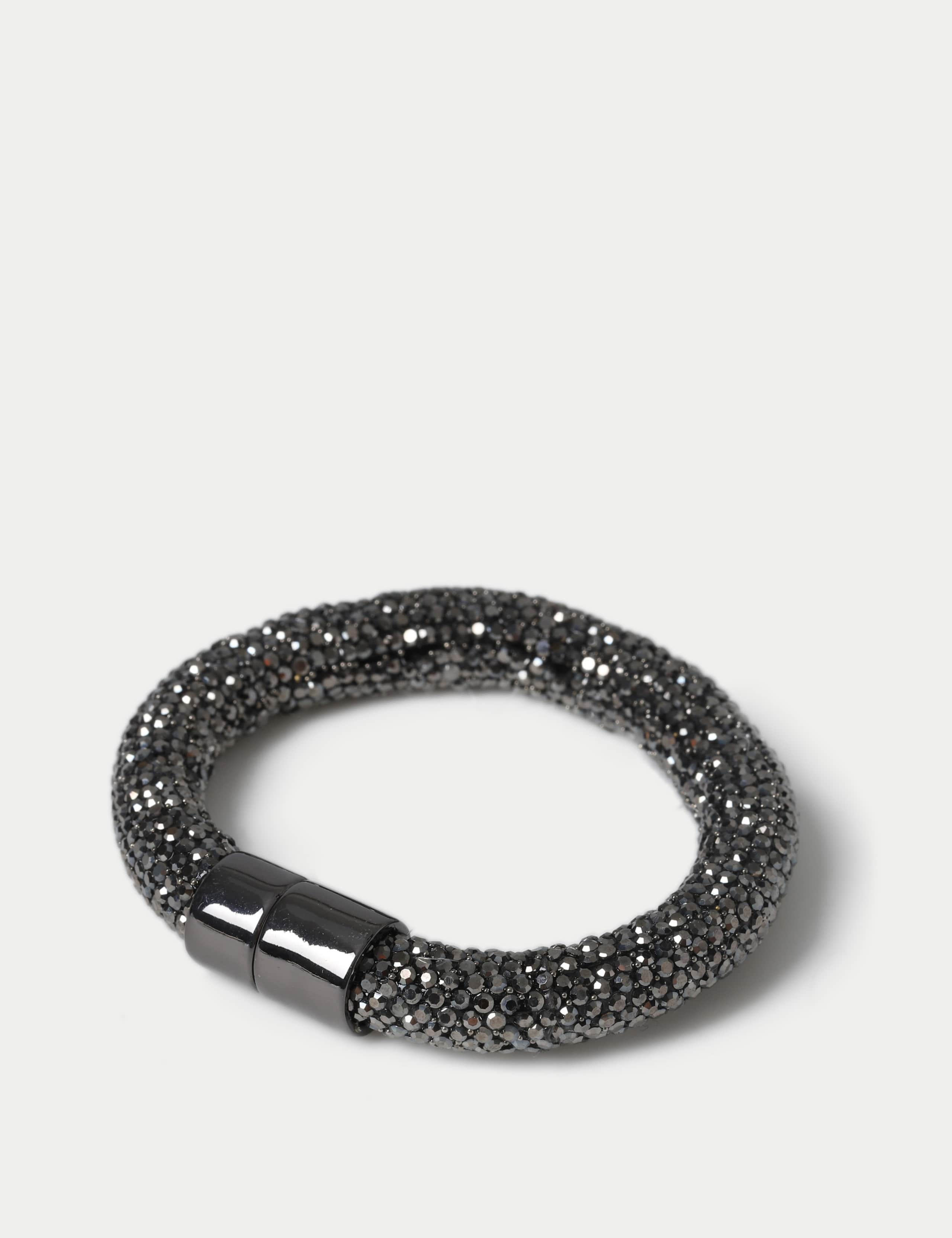 Black Pave Magnetic Tube Wristwear | M&S | M&S