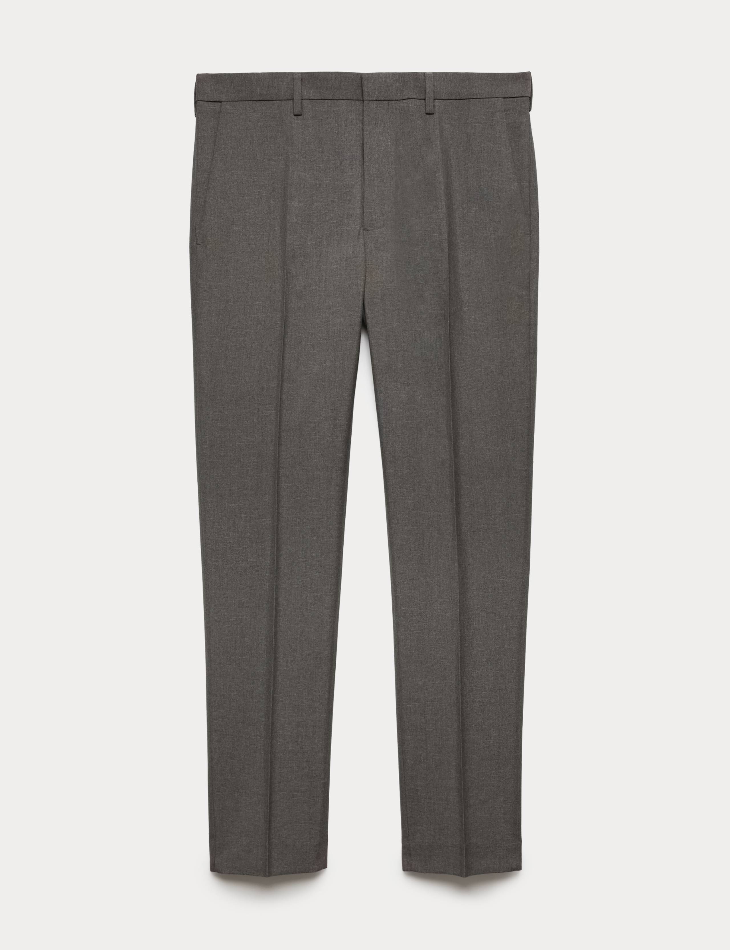 Slim Fit Single Pleat Trousers | M&S Collection | M&S