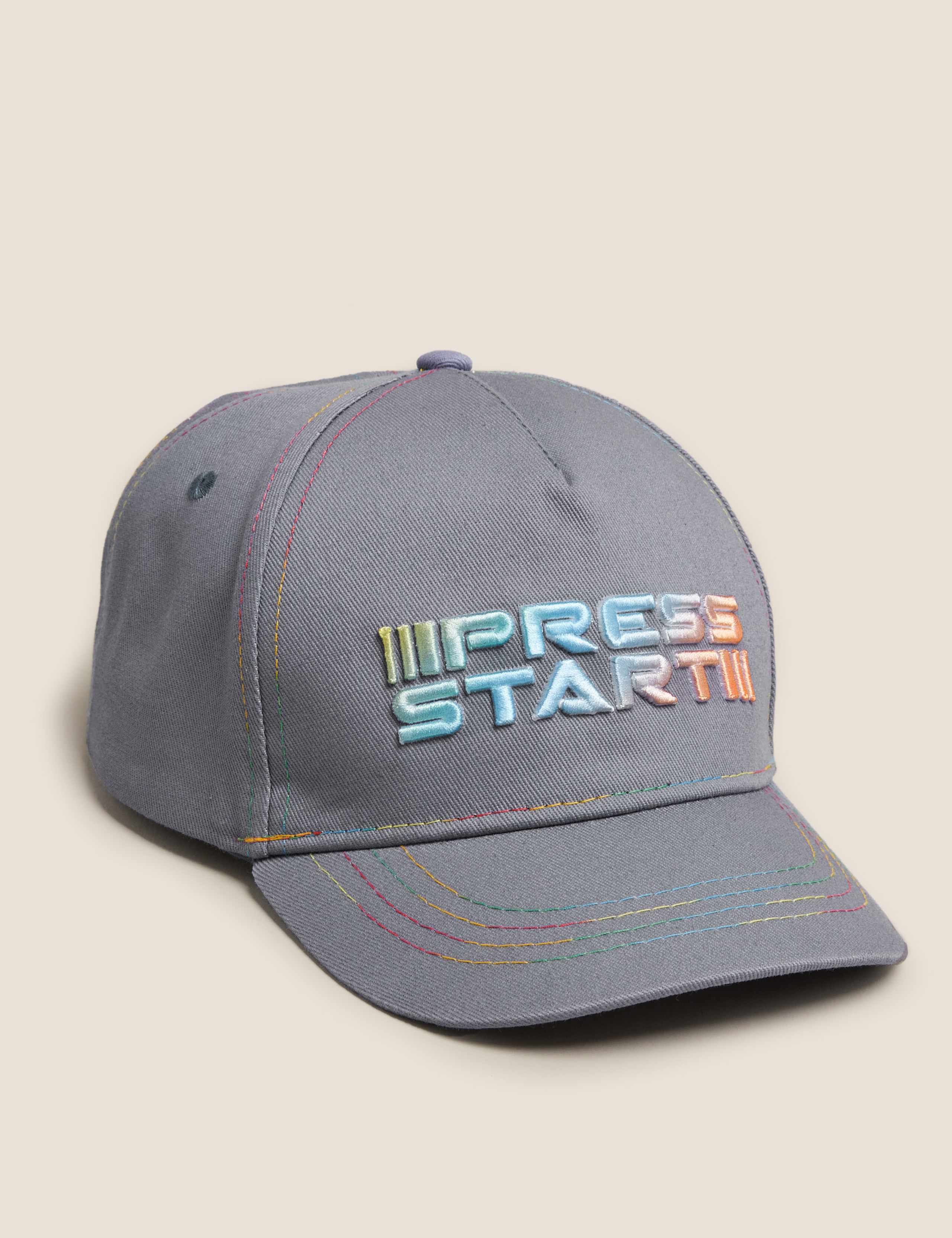 Kids' Pure Cotton Slogan Baseball Cap (6-13 Yrs) | M&S