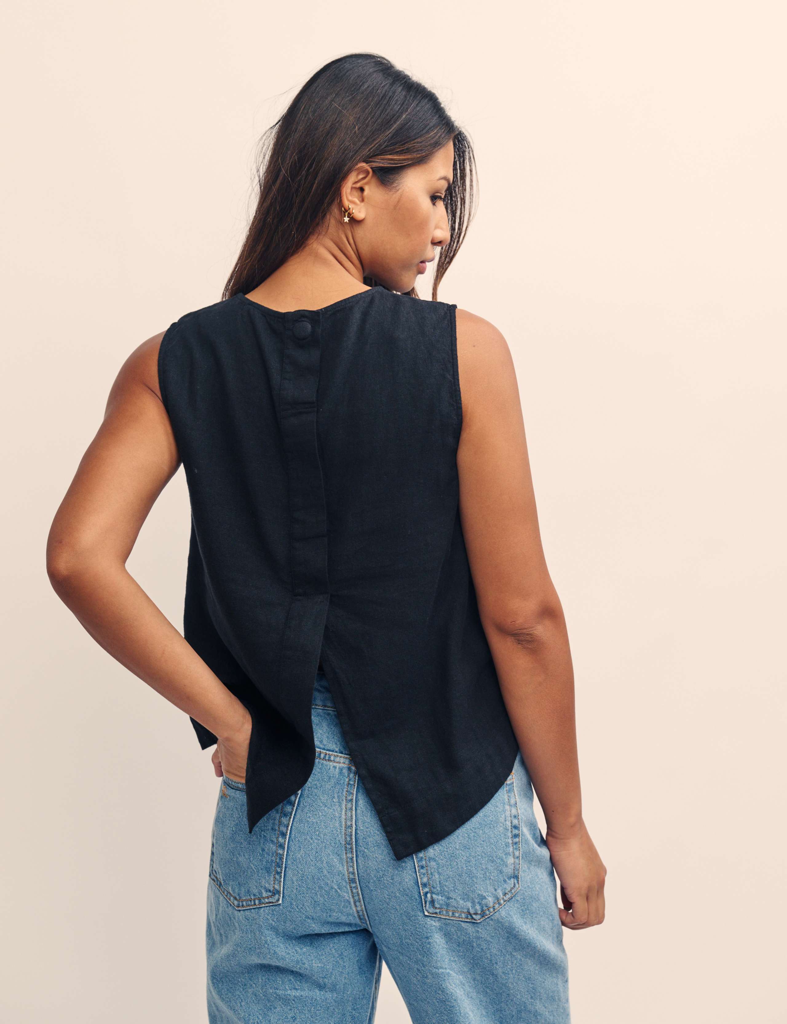 Linen Rich Tank Top | Nobody's Child | M&S