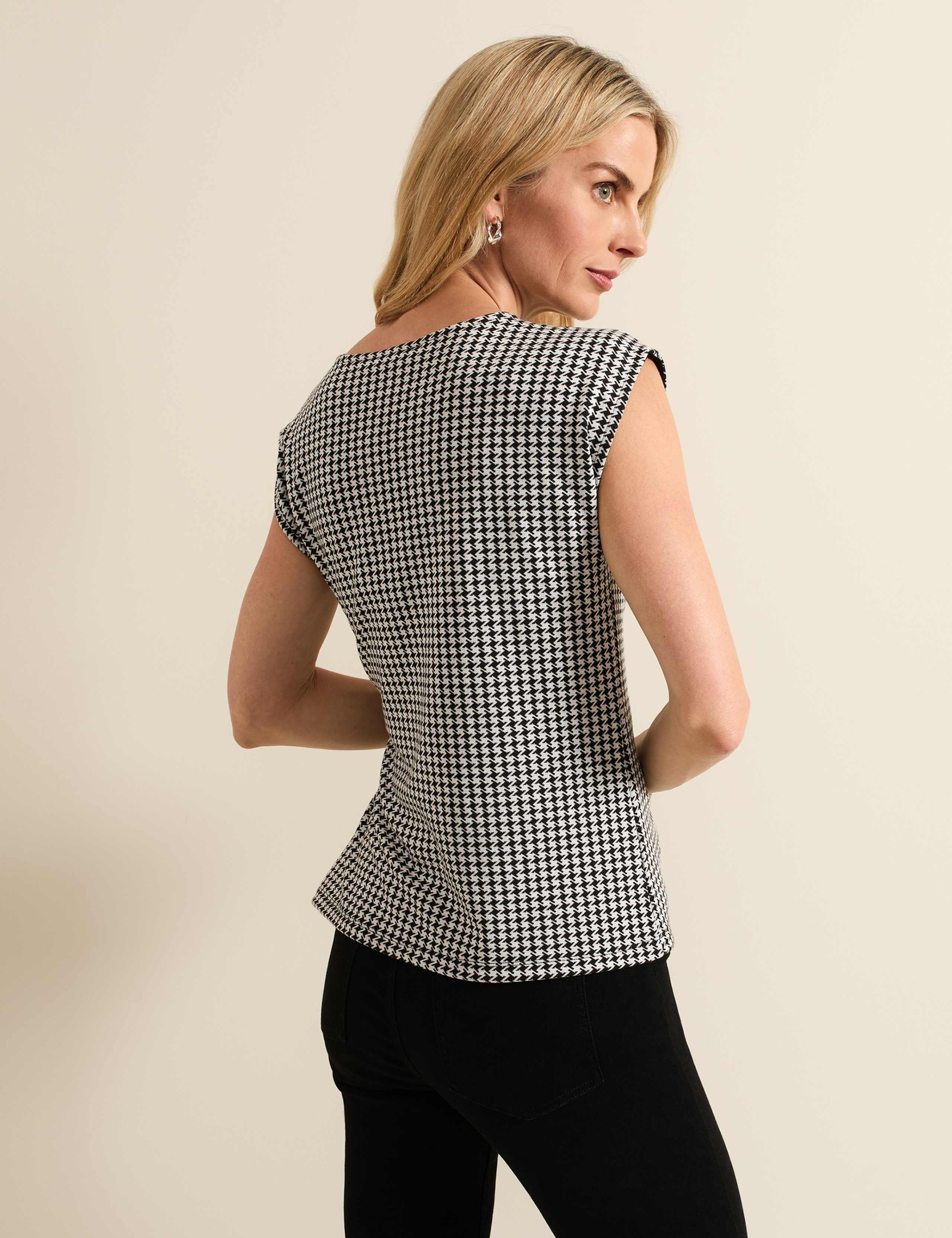 Jacquard Round Neck Top | Phase Eight | M&S