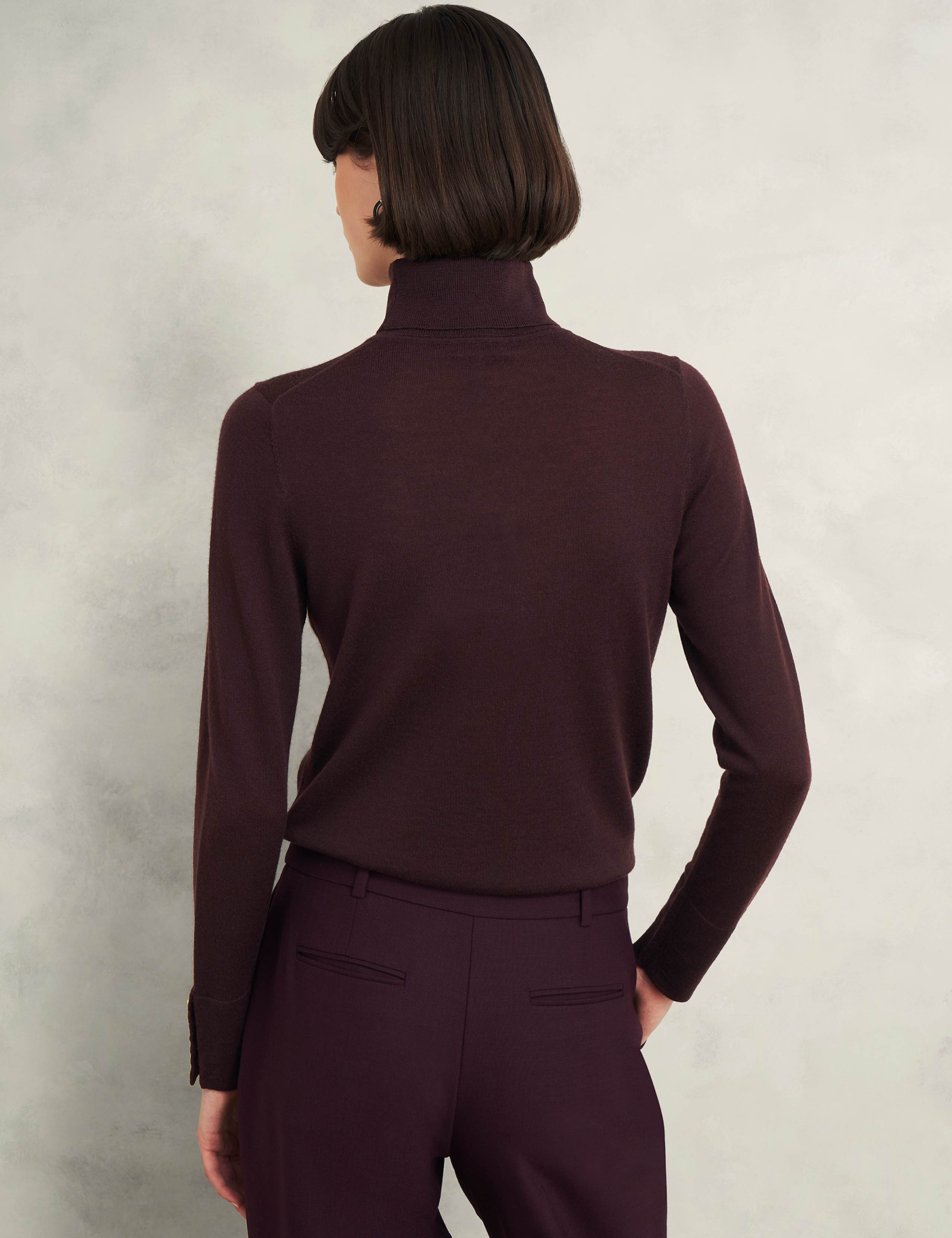 Pure Merino Wool Roll Neck Jumper | HOBBS | M&S