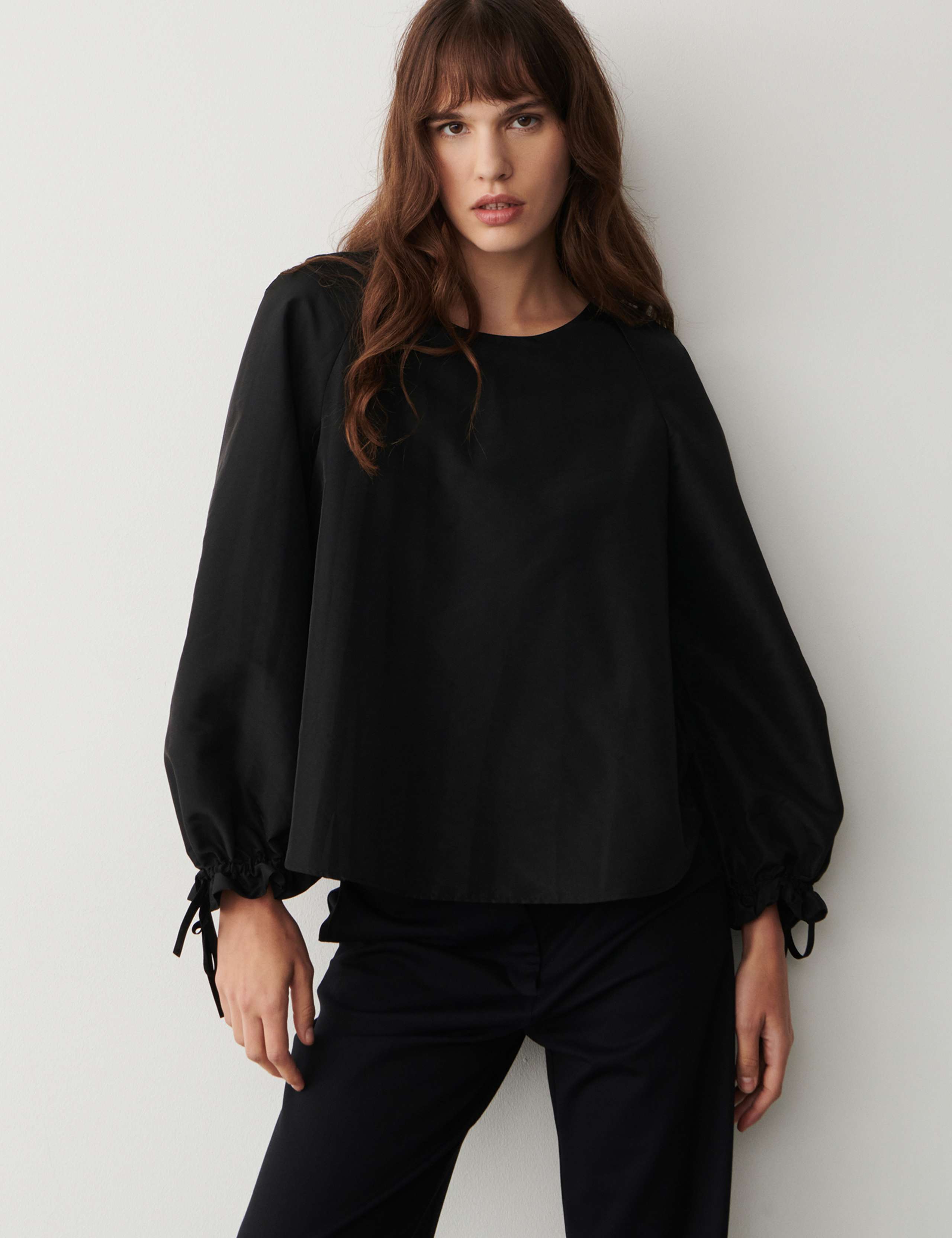 Round Neck Tie Fastening Top | Finery London | M&S