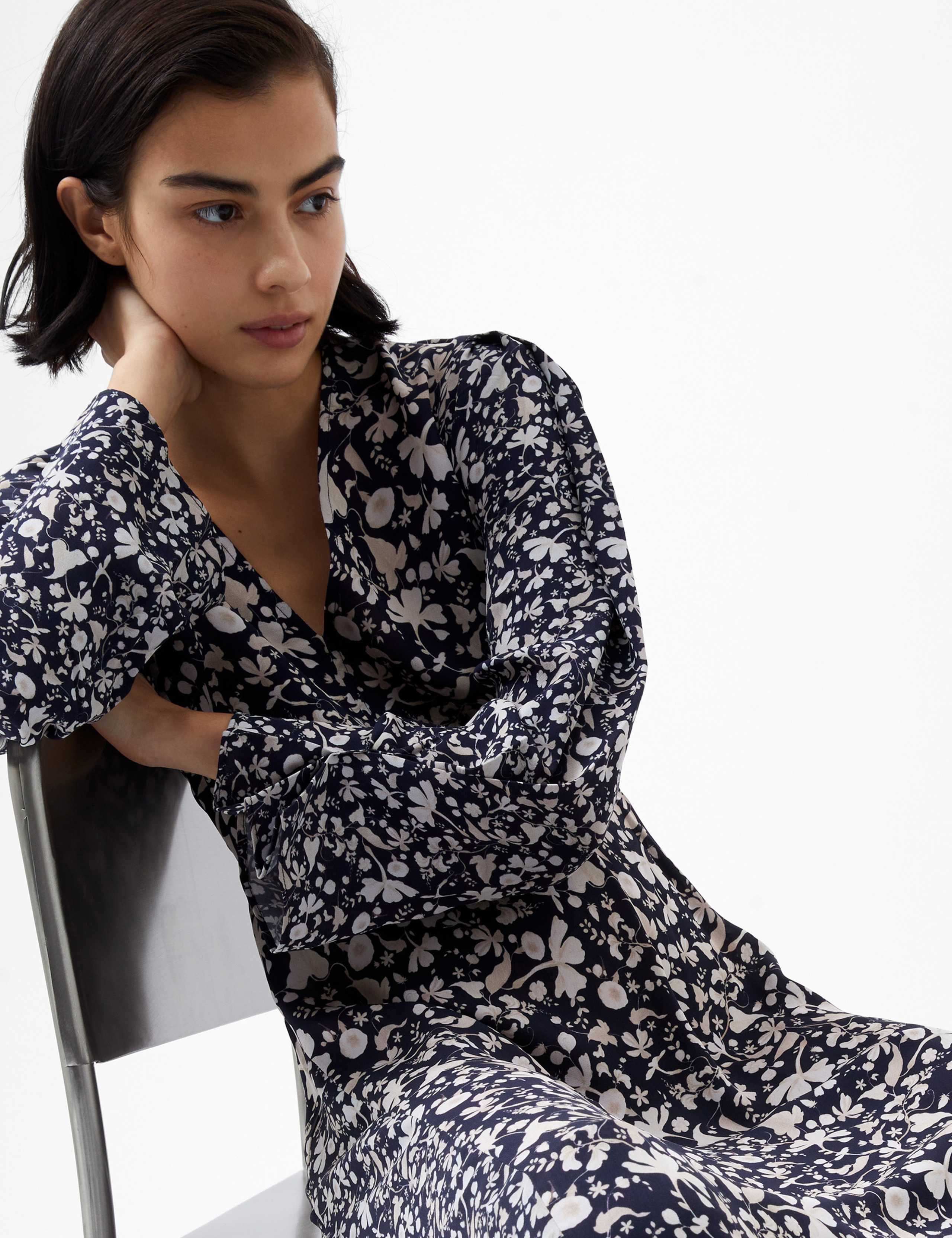 Floral Midi Waisted Dress | French Connection | M&S