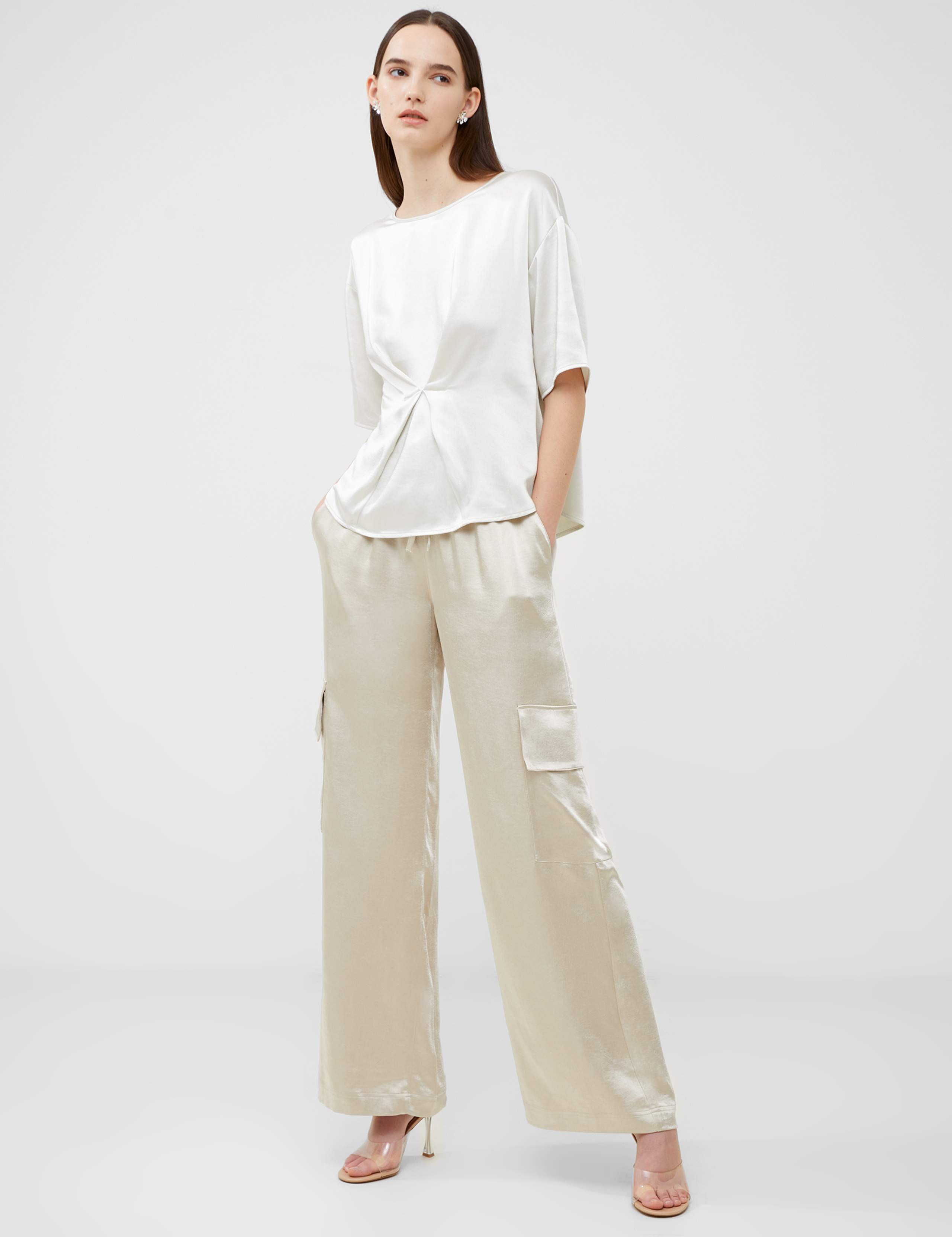 Round Neck Peplum Top | French Connection | M&S