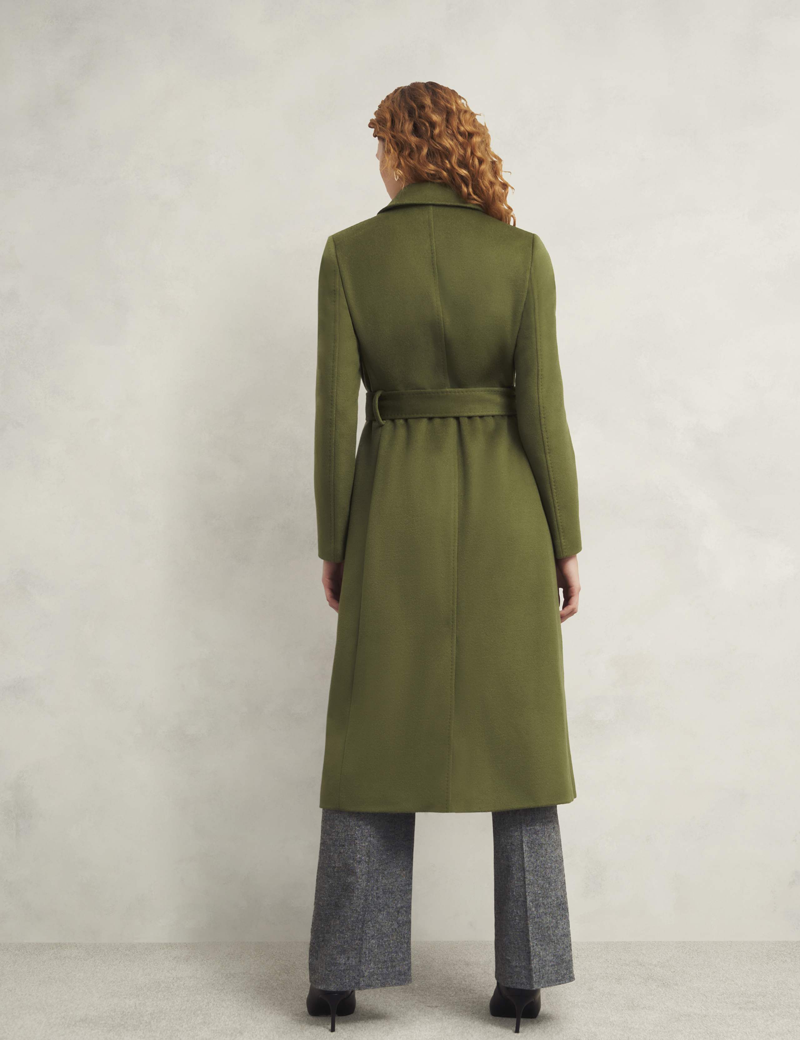 Pure Wool Belted Collared Tailored Coat | HOBBS | M&S