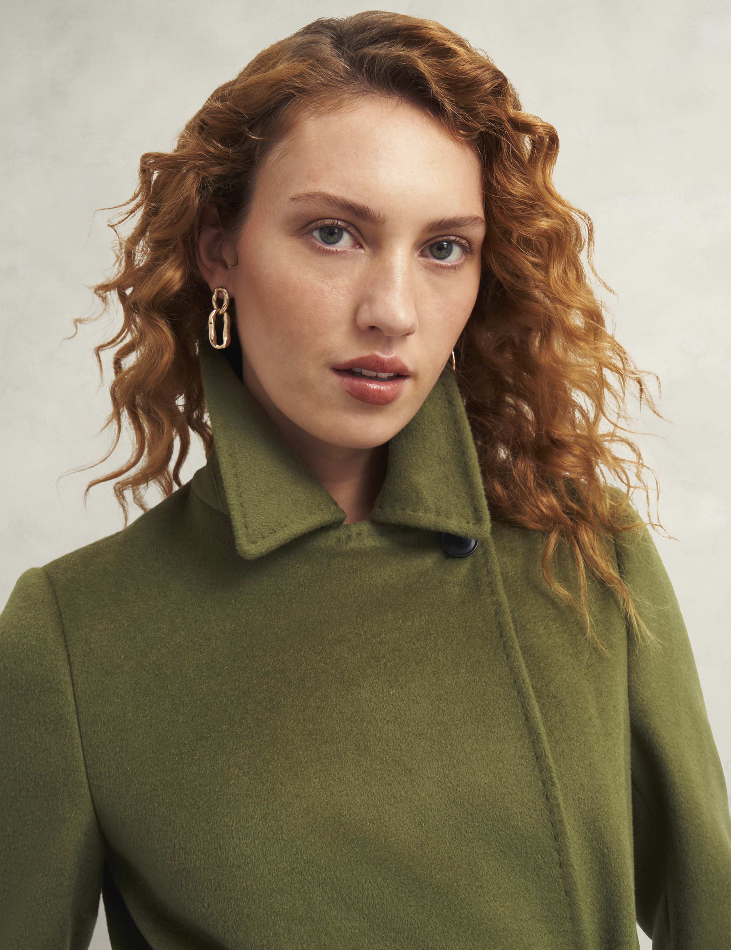 Pure Wool Belted Collared Tailored Coat | HOBBS | M&S