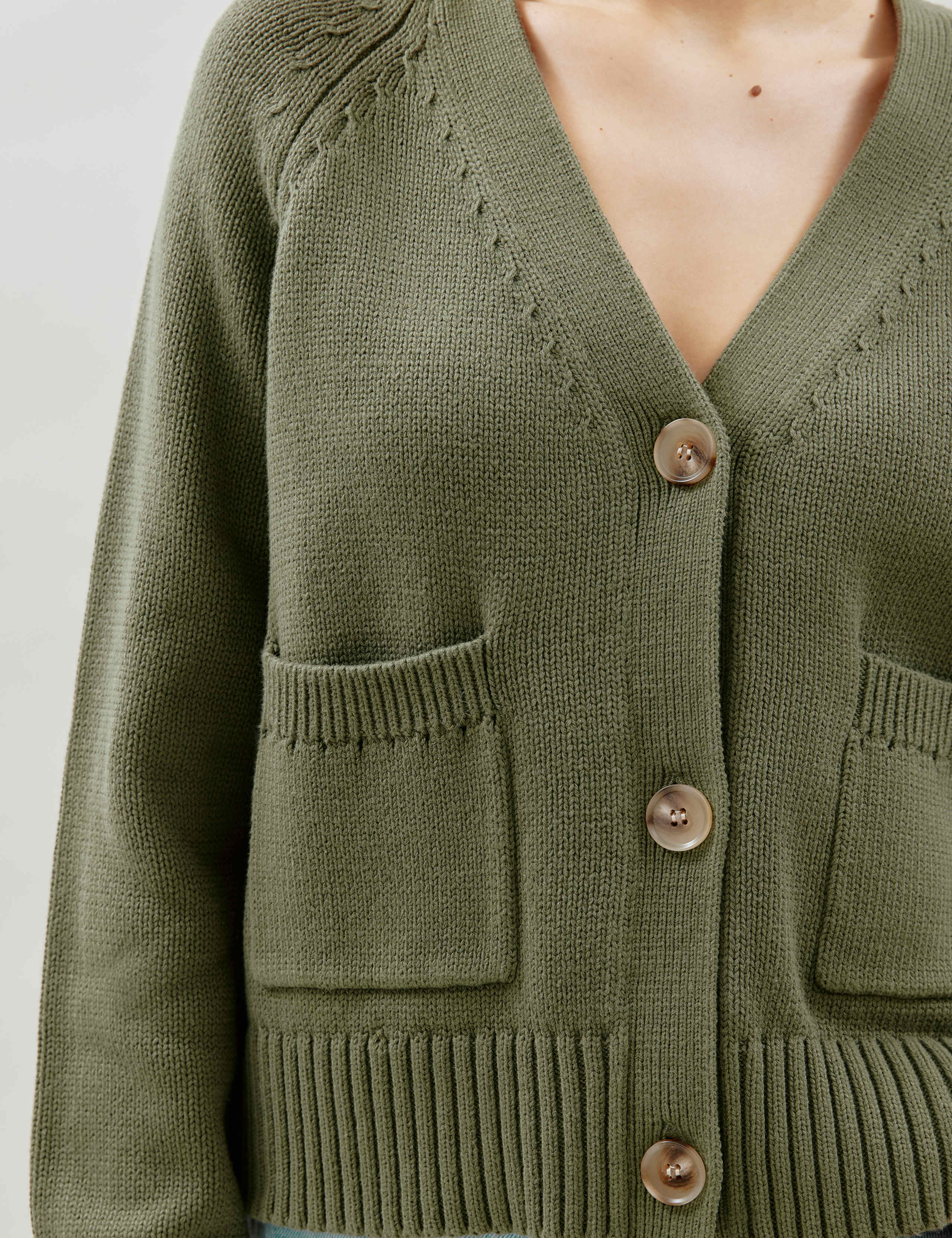 Pure Cotton V-Neck Cardigan | Albaray | M&S