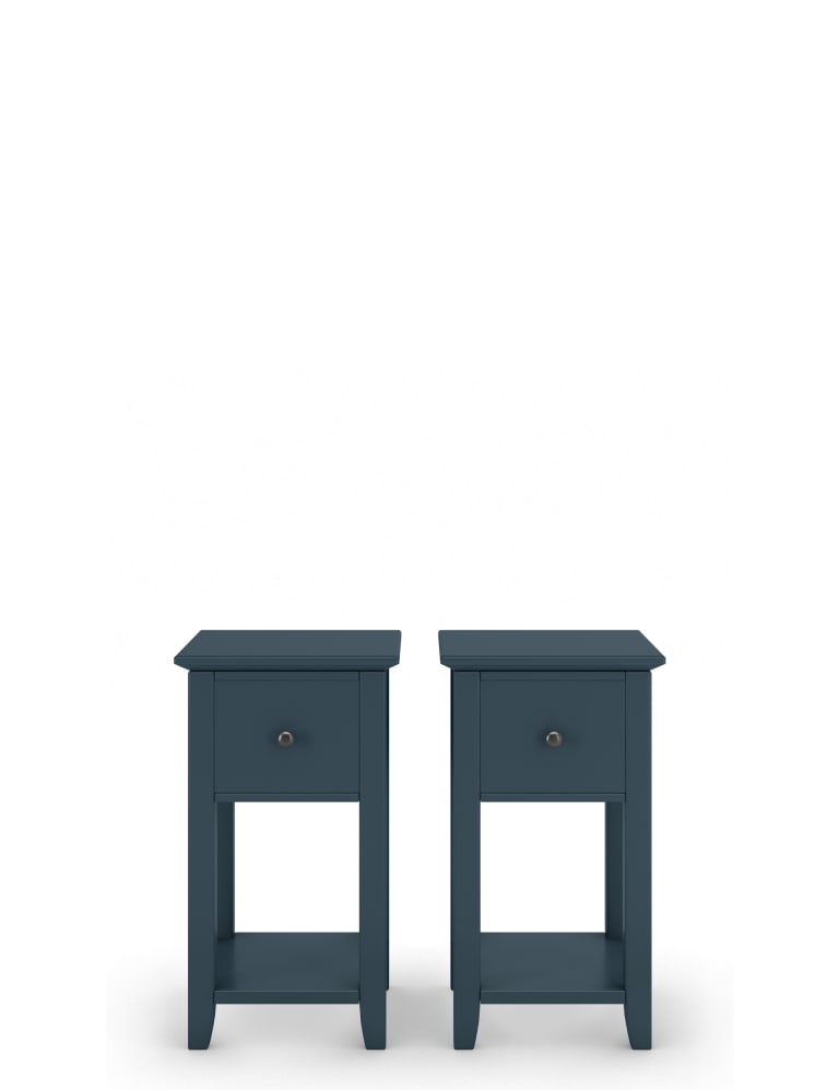 Small blue nightstands store