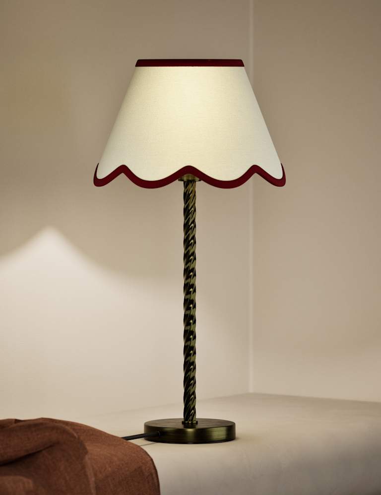 Scallop Trim Lamp Shade | M&S Collection | M&S