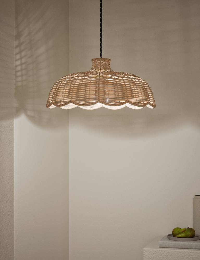 Scallop Rattan Shade | M&S Collection | M&S IE