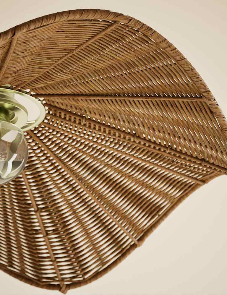 Rocco Rattan Easy Fit Ceiling Lamp Shade | M&S Collection | M&S