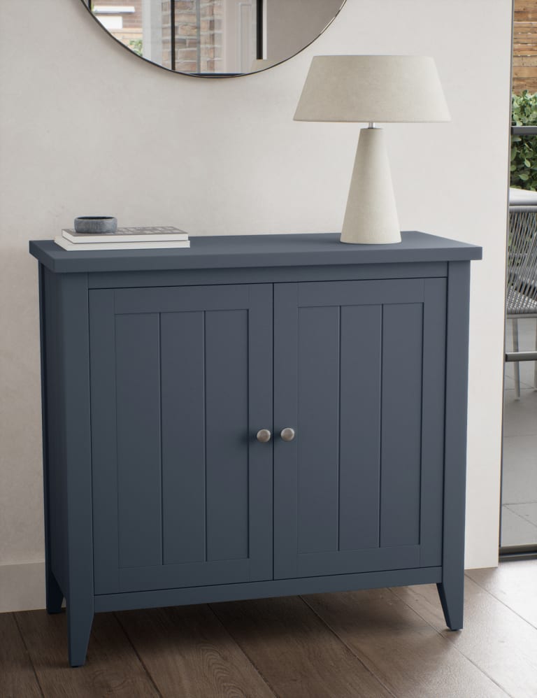 Compact grey sideboard store