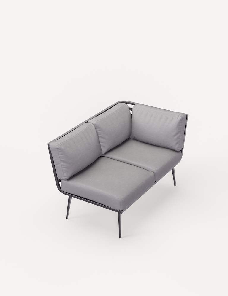 Mayfair Fire Pit Corner Lounging Set With 2 Benches | Royalcraft | M&S